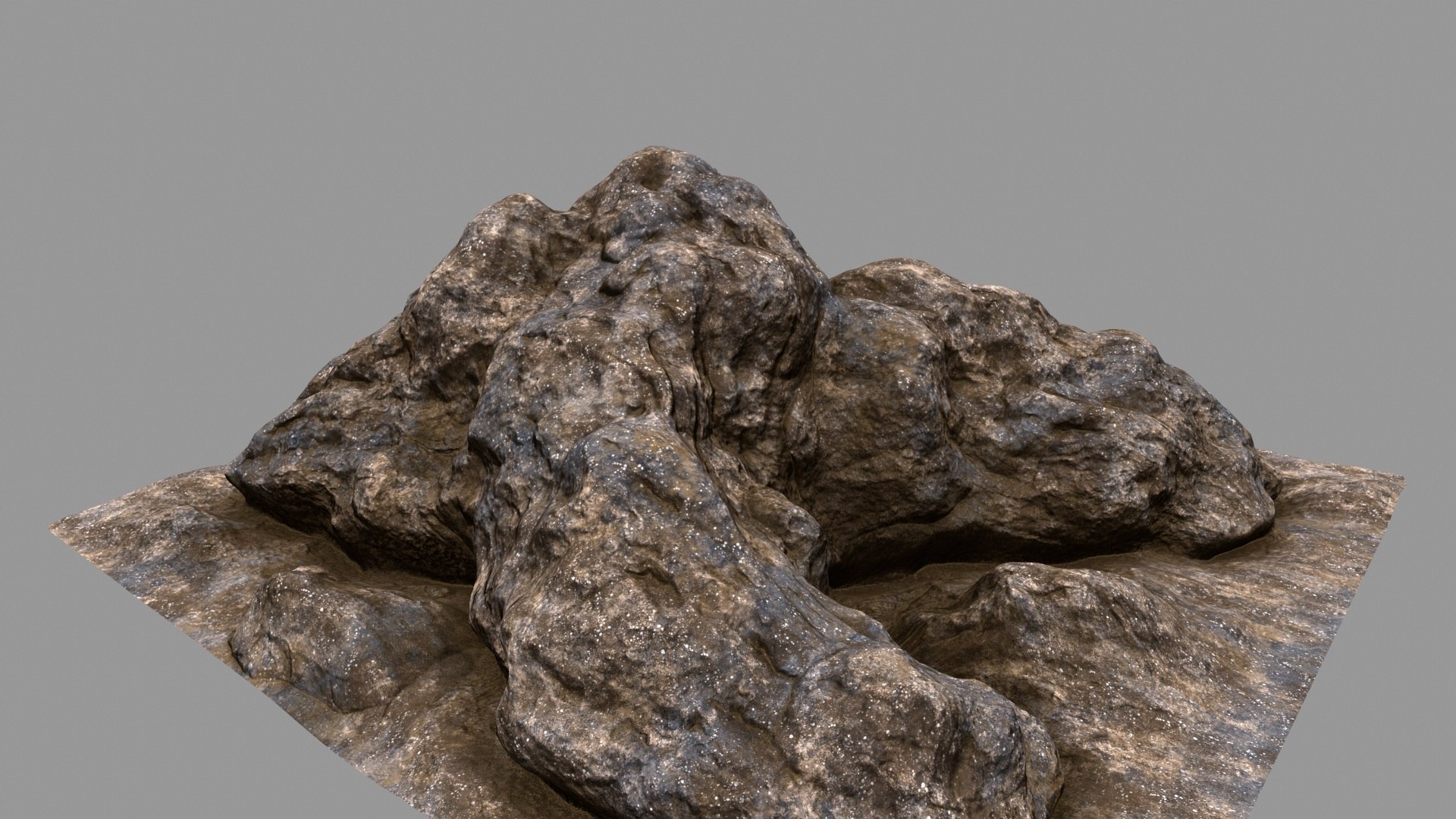 3d blend rock