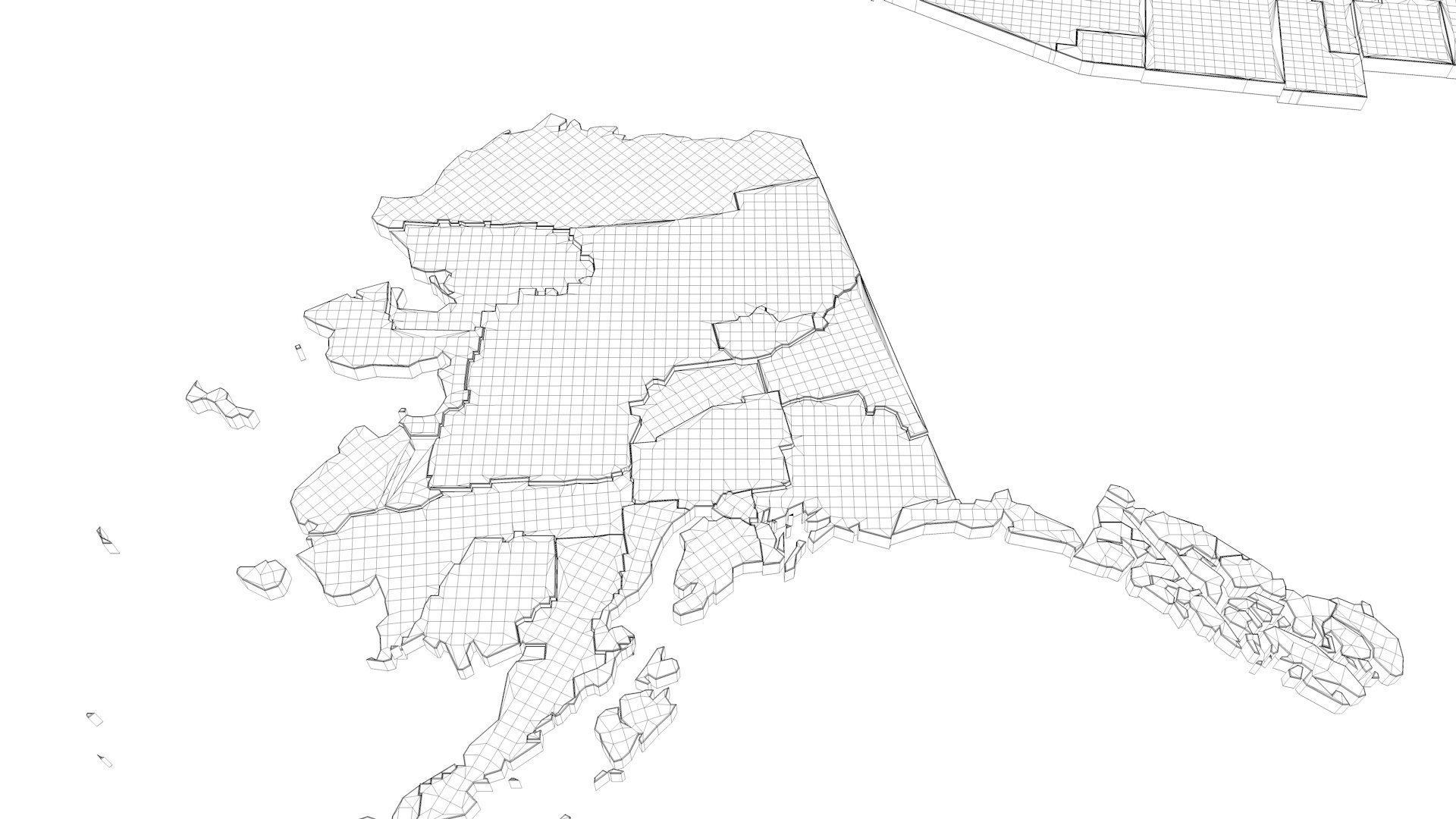 3D Map Of United States Of America With All Counties - USA - TurboSquid ...