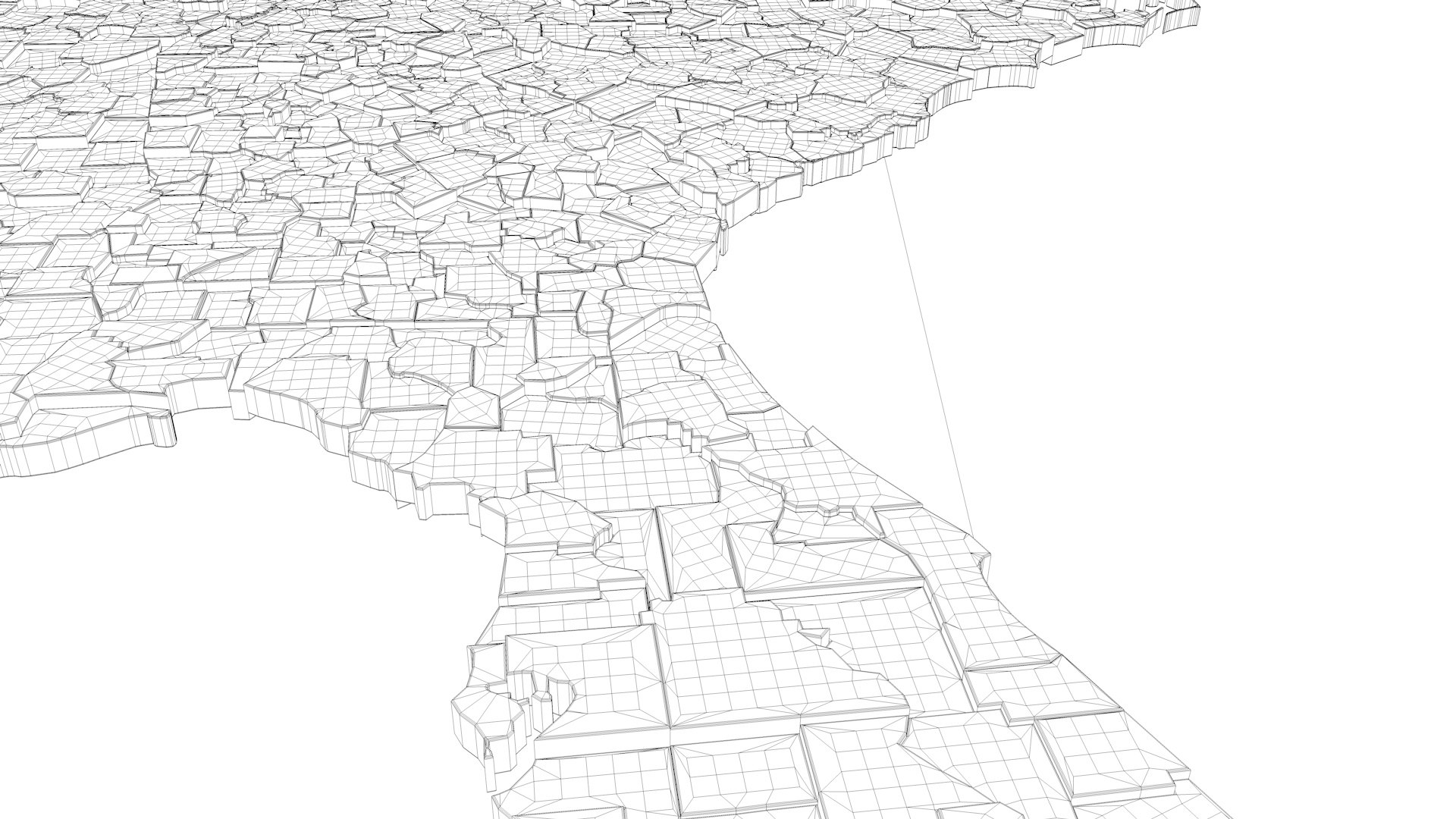 3D Map Of United States Of America With All Counties - USA - TurboSquid ...