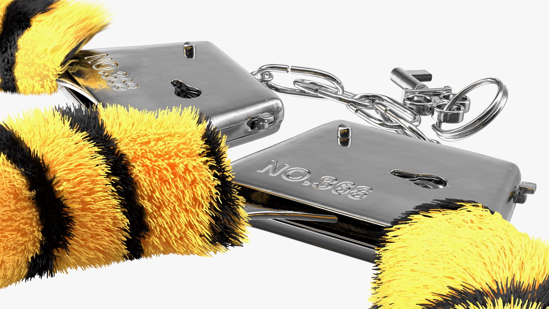 3D Tiger Handcuffs Hand Cuffs - TurboSquid 1699093