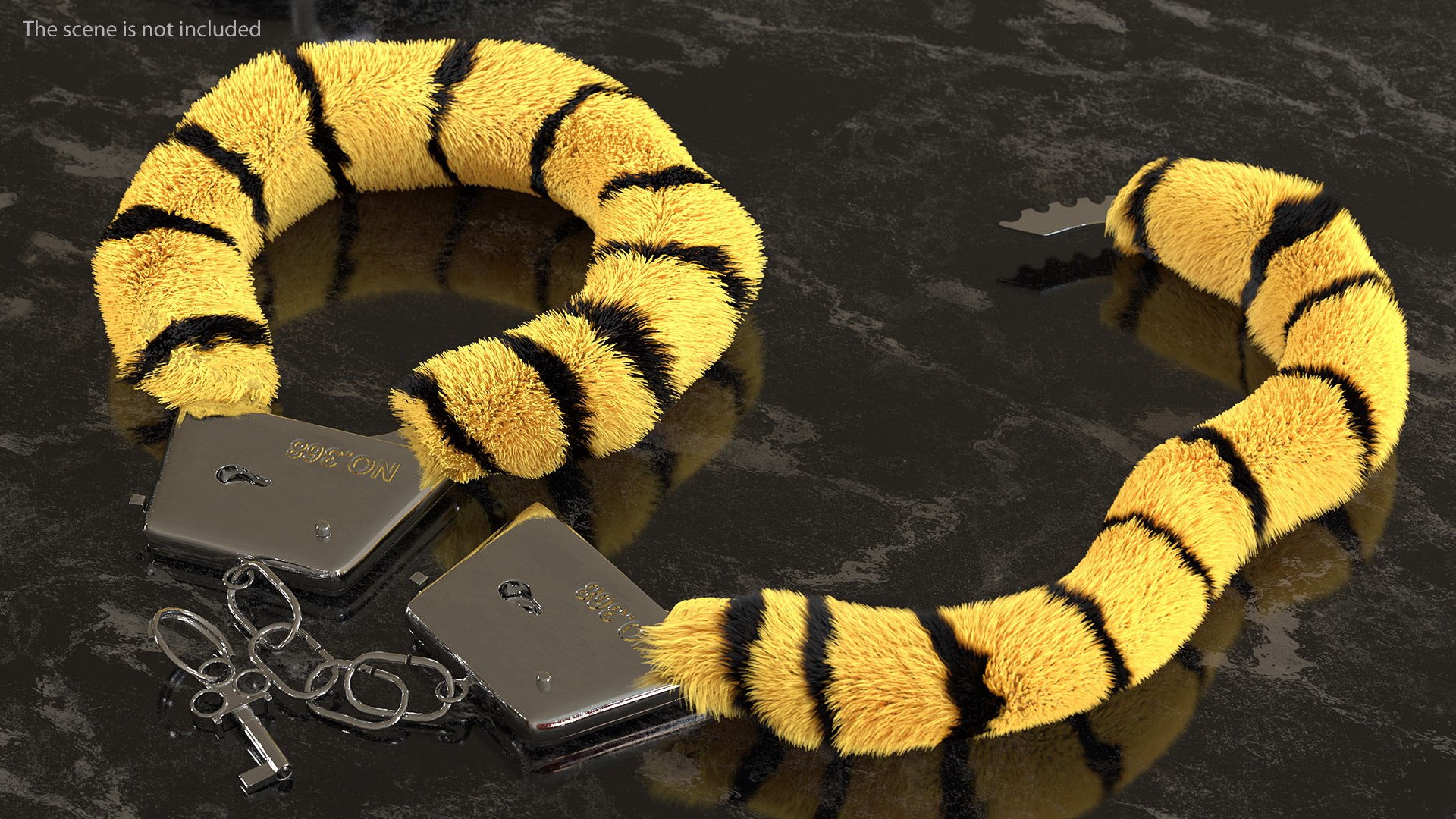 3D Tiger Handcuffs Hand Cuffs - TurboSquid 1699093