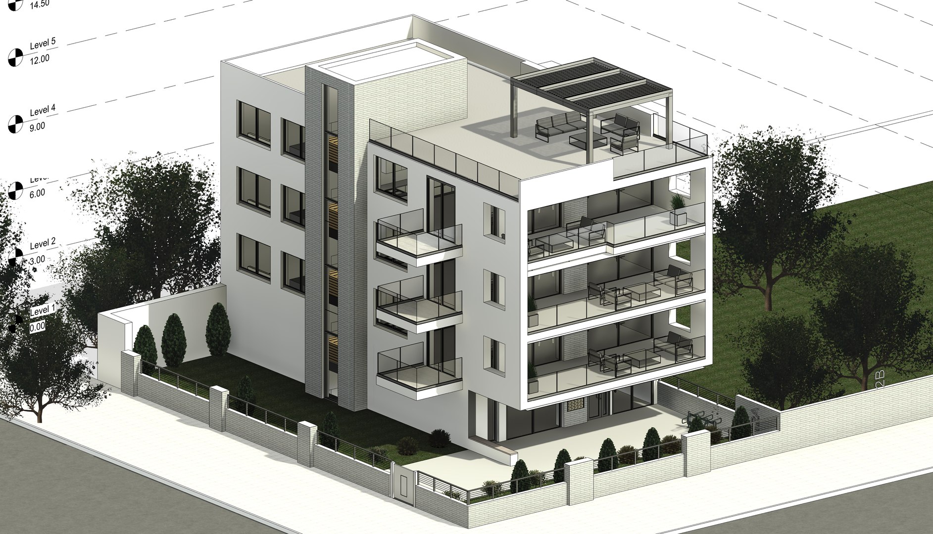 Residential building 03 model - TurboSquid 1749114