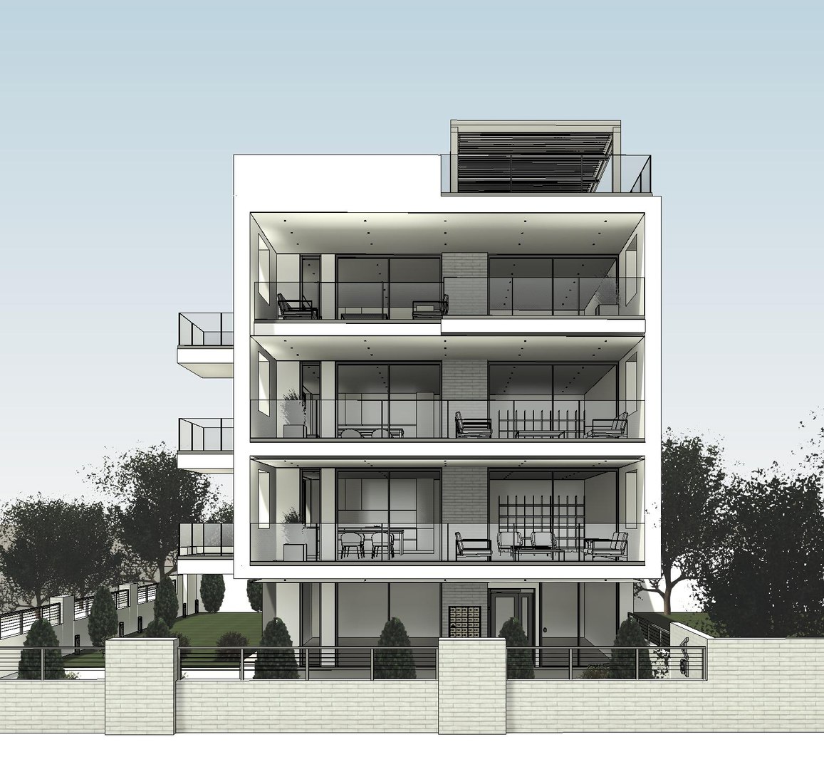 Residential building 03 model - TurboSquid 1749114