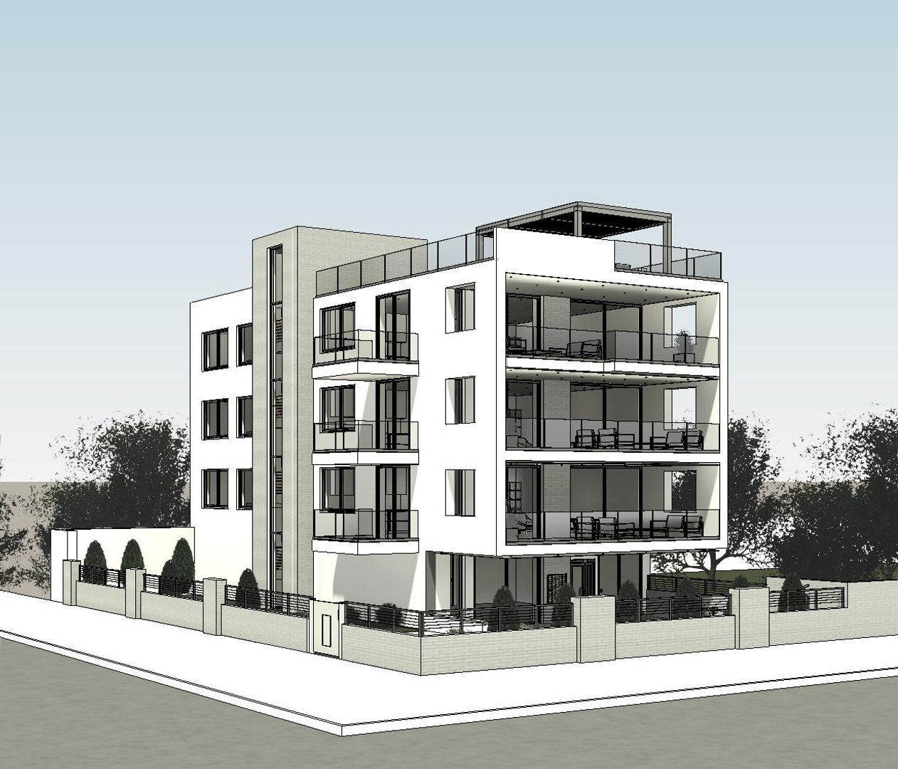 Residential building 03 model - TurboSquid 1749114