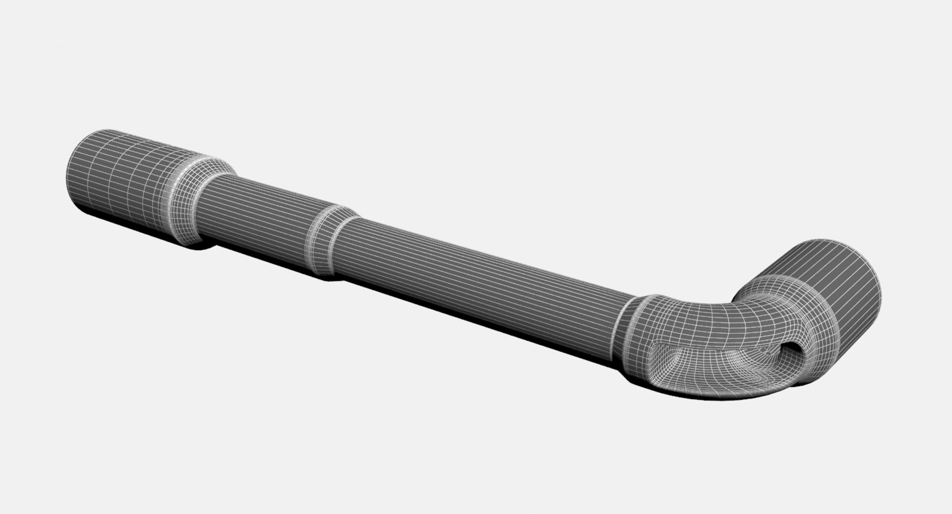 3d Angle Socket Wrench Model