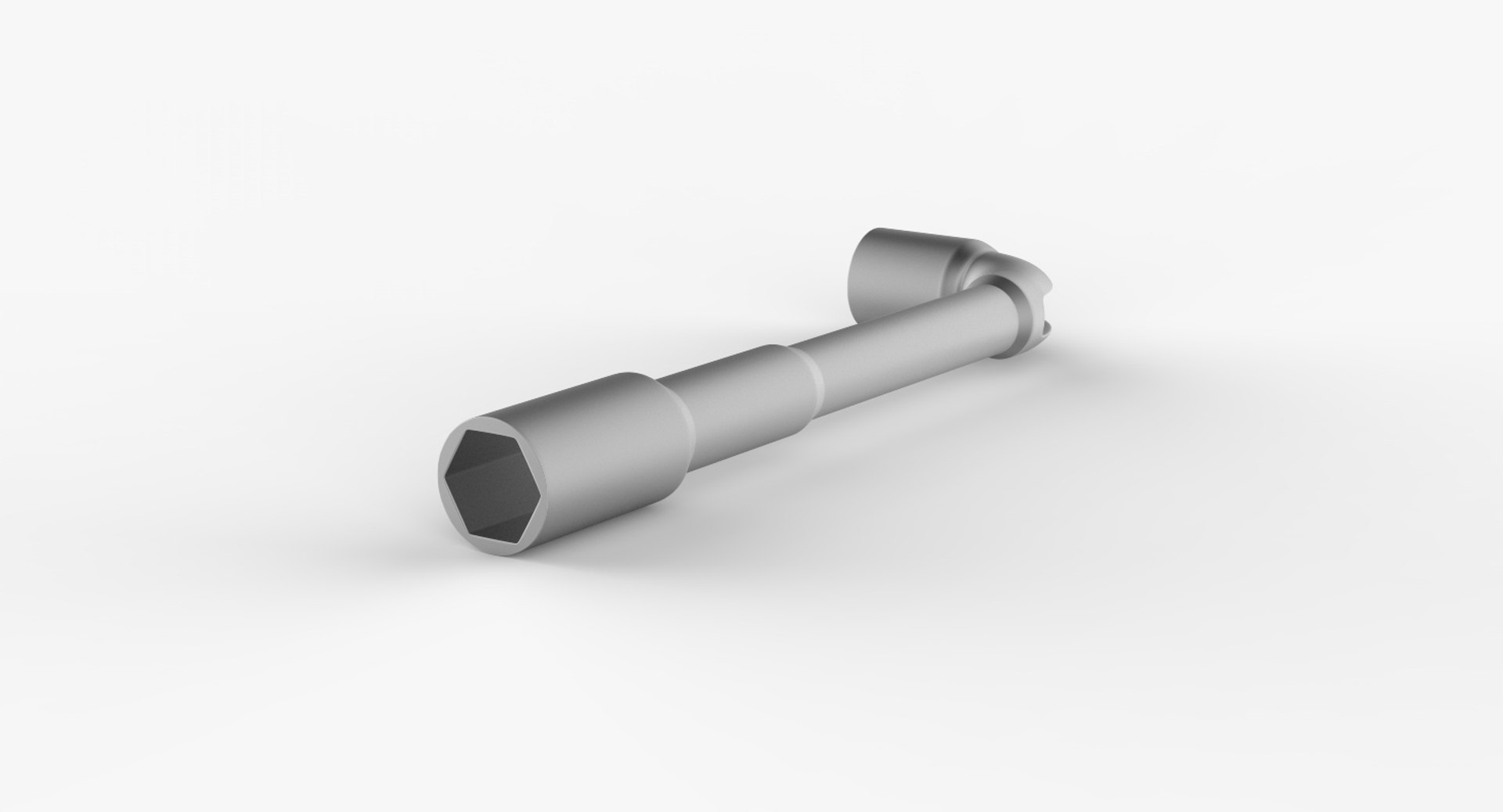 3d Angle Socket Wrench Model