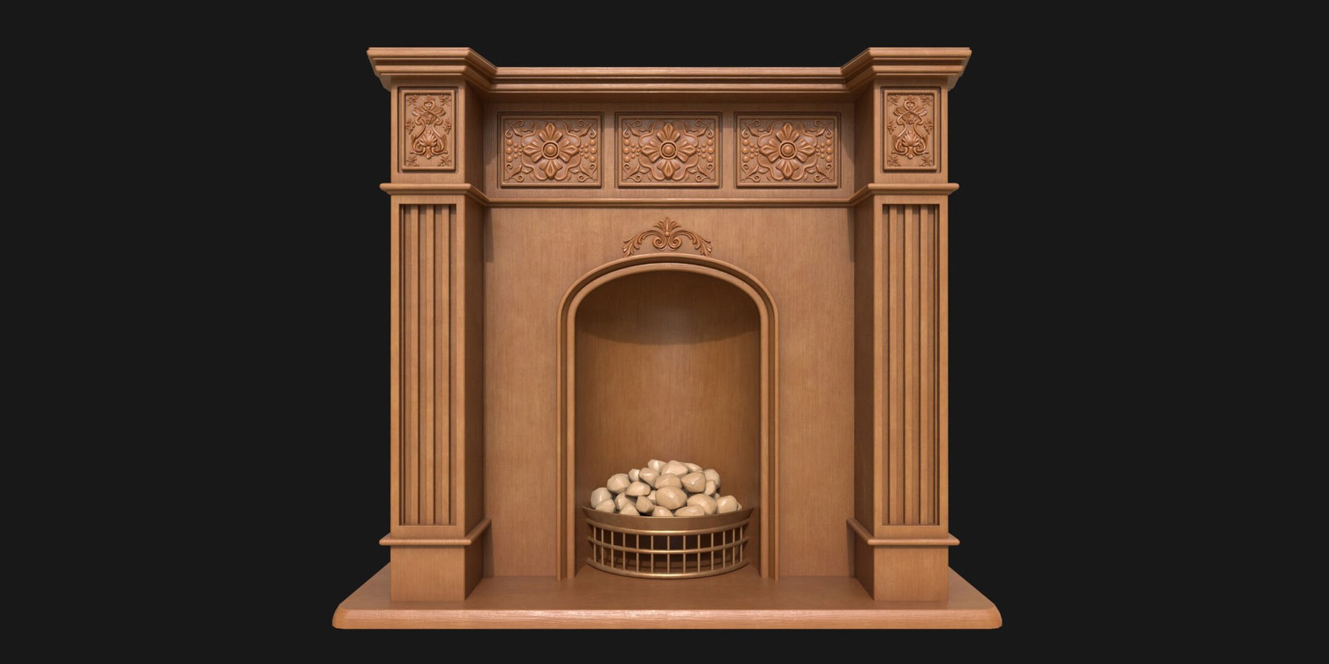 3D Fireplace 3D Model - TurboSquid 2447846