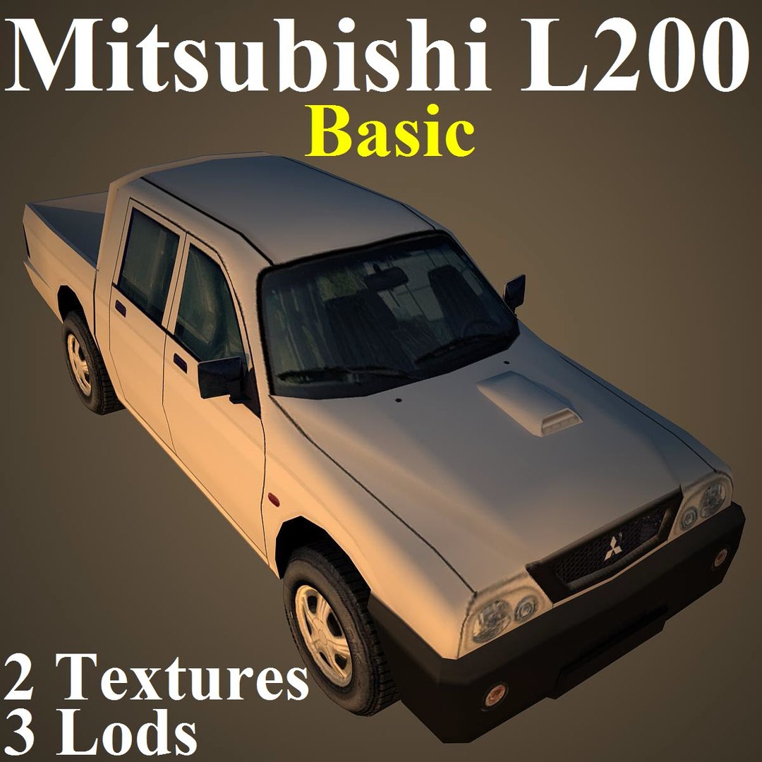 3d Model Mitsubishi L200 Basic