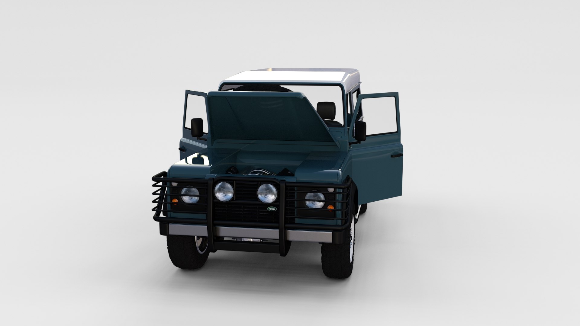 3d model land rover defender 90
