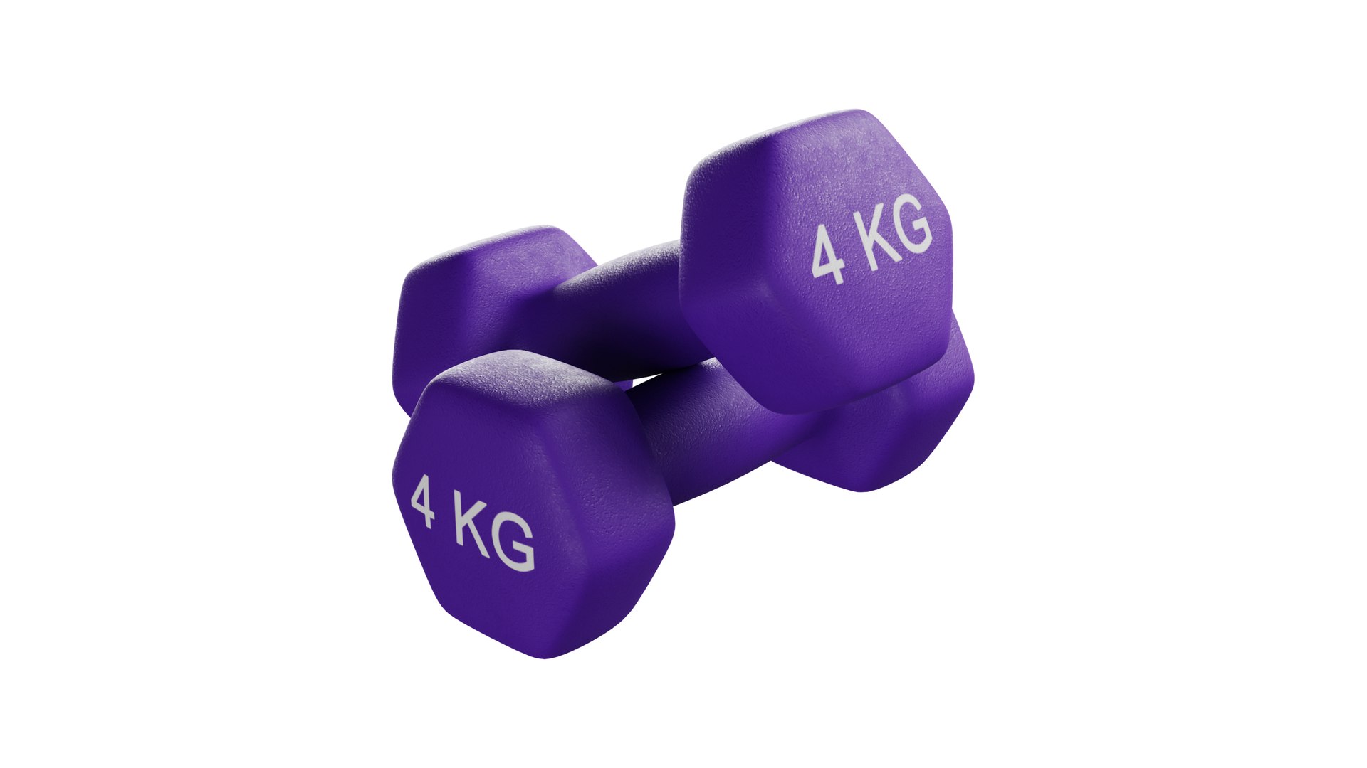 3D 4 Kg Dumbbell Model - TurboSquid 1911134