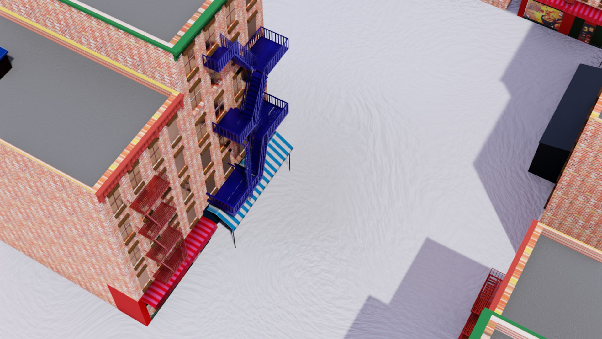 Chicago brick building 3D model - TurboSquid 1525345