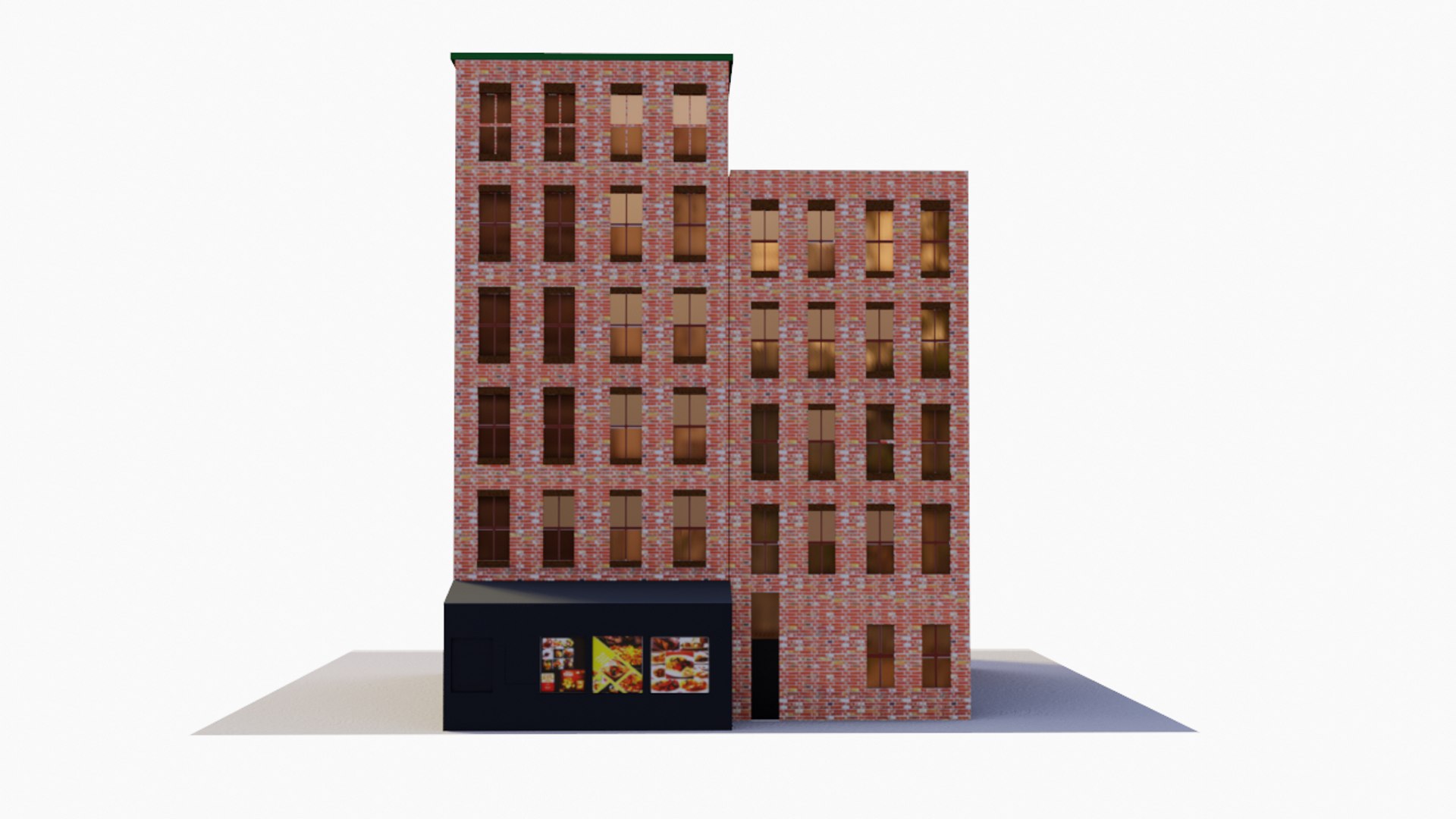 Chicago brick building 3D model - TurboSquid 1525345