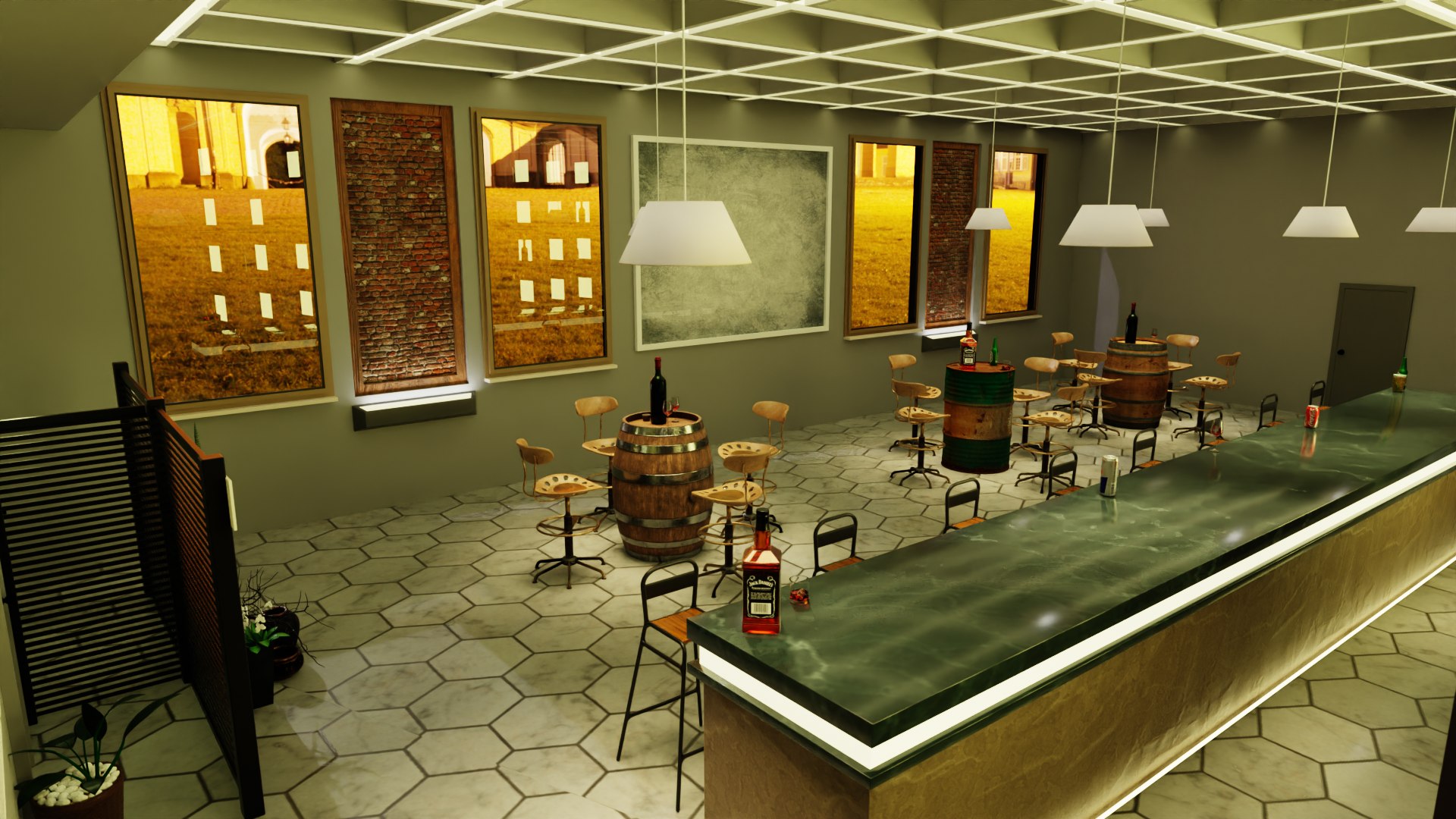 3D Model Pub Interior - TurboSquid 2001567