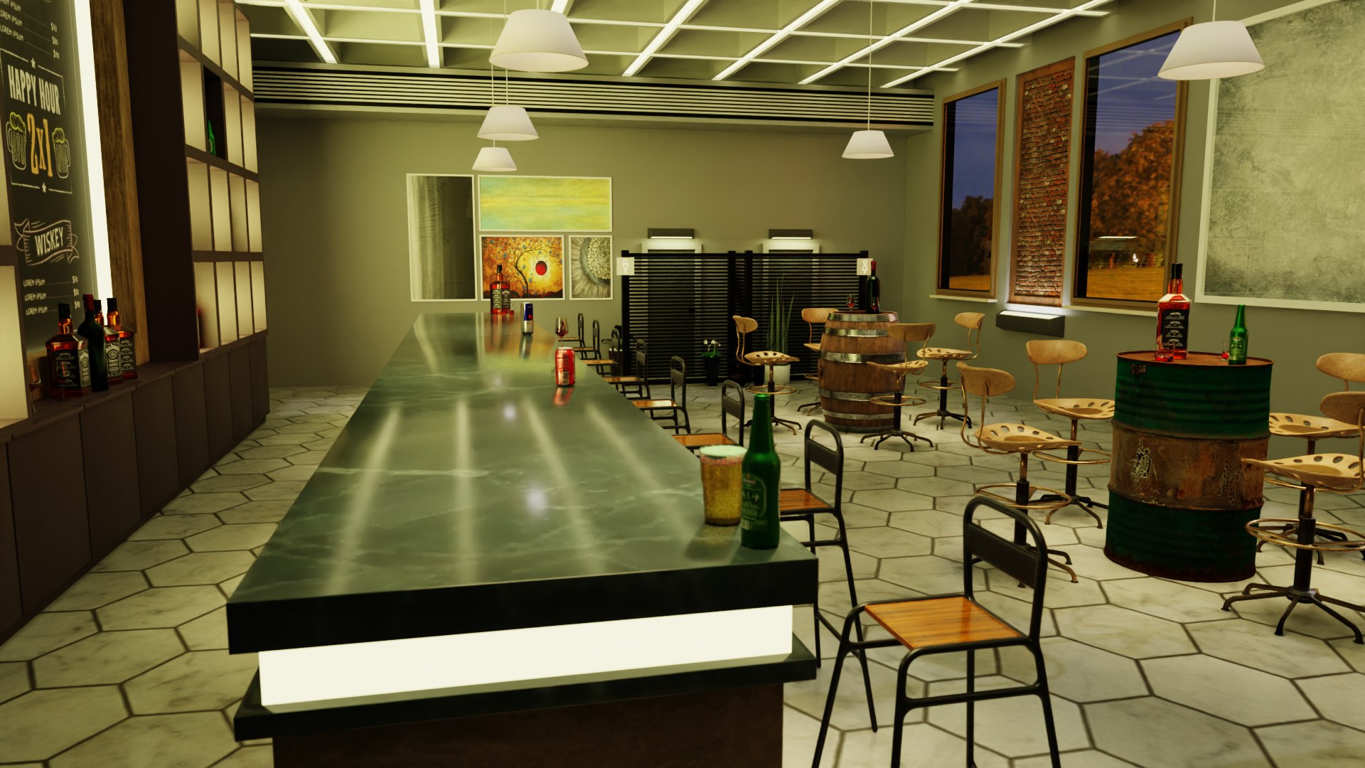 3D Model Pub Interior - TurboSquid 2001567