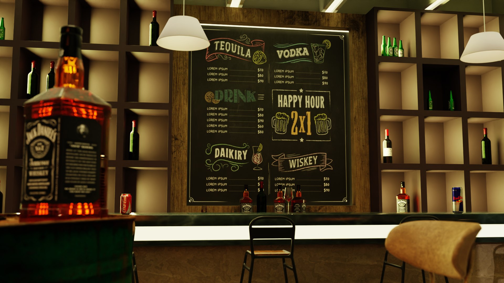 3D Model Pub Interior - TurboSquid 2001567