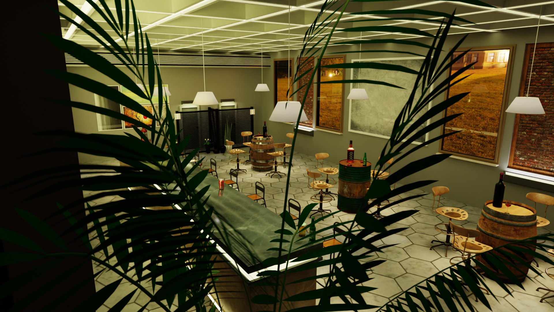 3D Model Pub Interior - TurboSquid 2001567