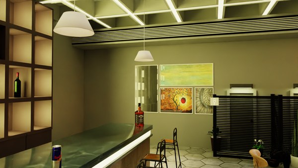 modelo 3d Pub Interior - TurboSquid 2001567