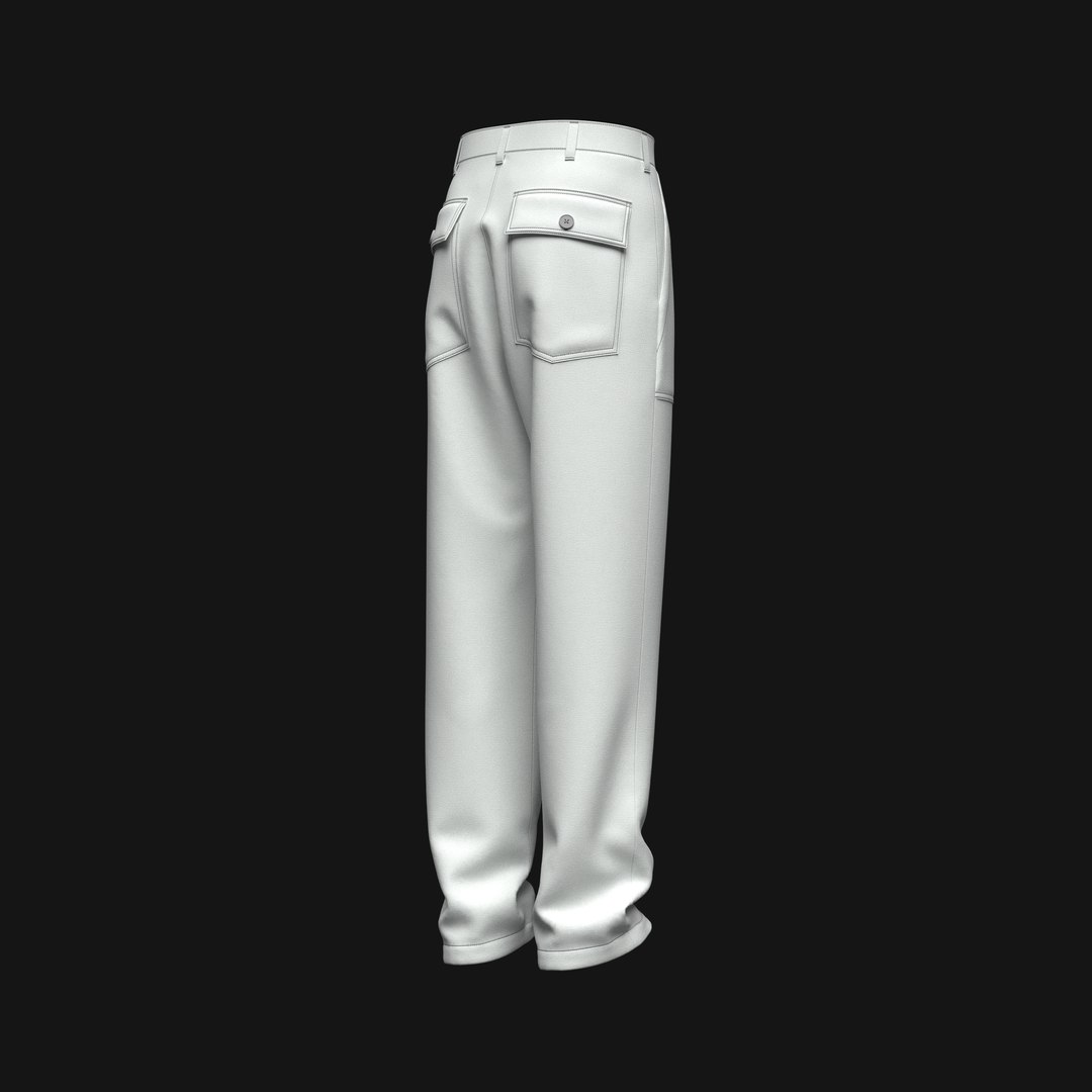 3D Mens Pant 3d Model 2 - TurboSquid 2206649