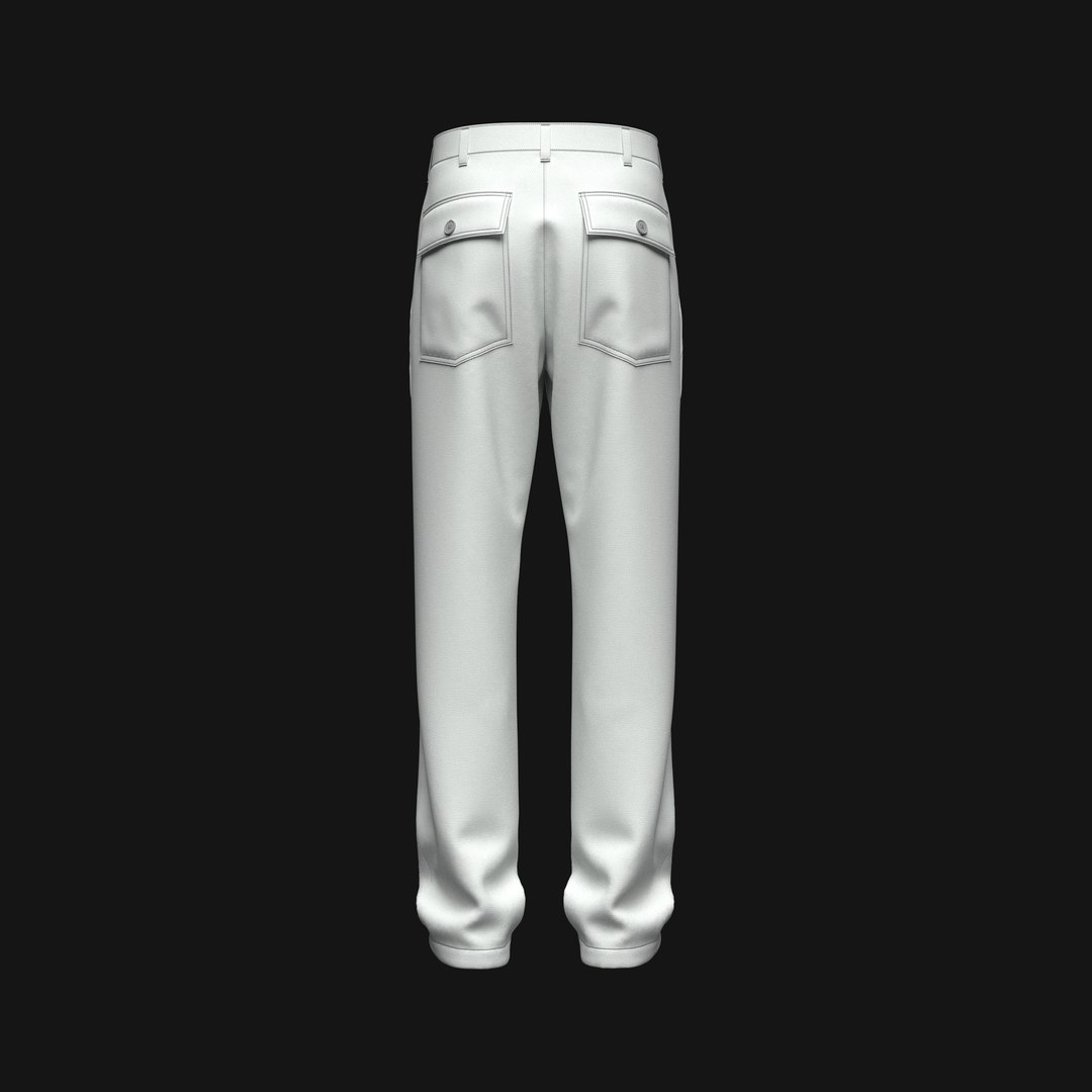 3D Mens Pant 3d Model 2 - TurboSquid 2206649