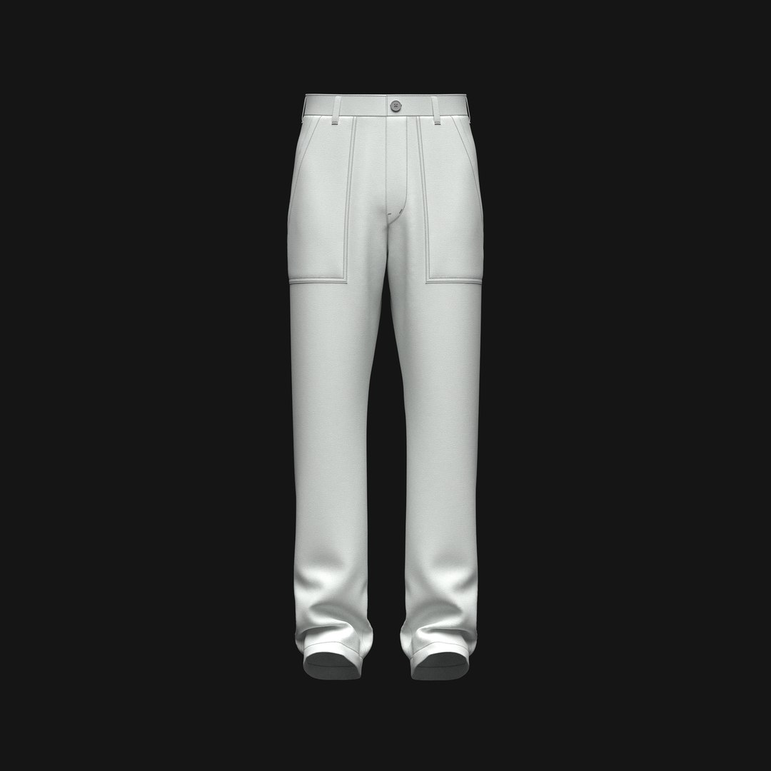 3D Mens Pant 3d Model 2 - TurboSquid 2206649