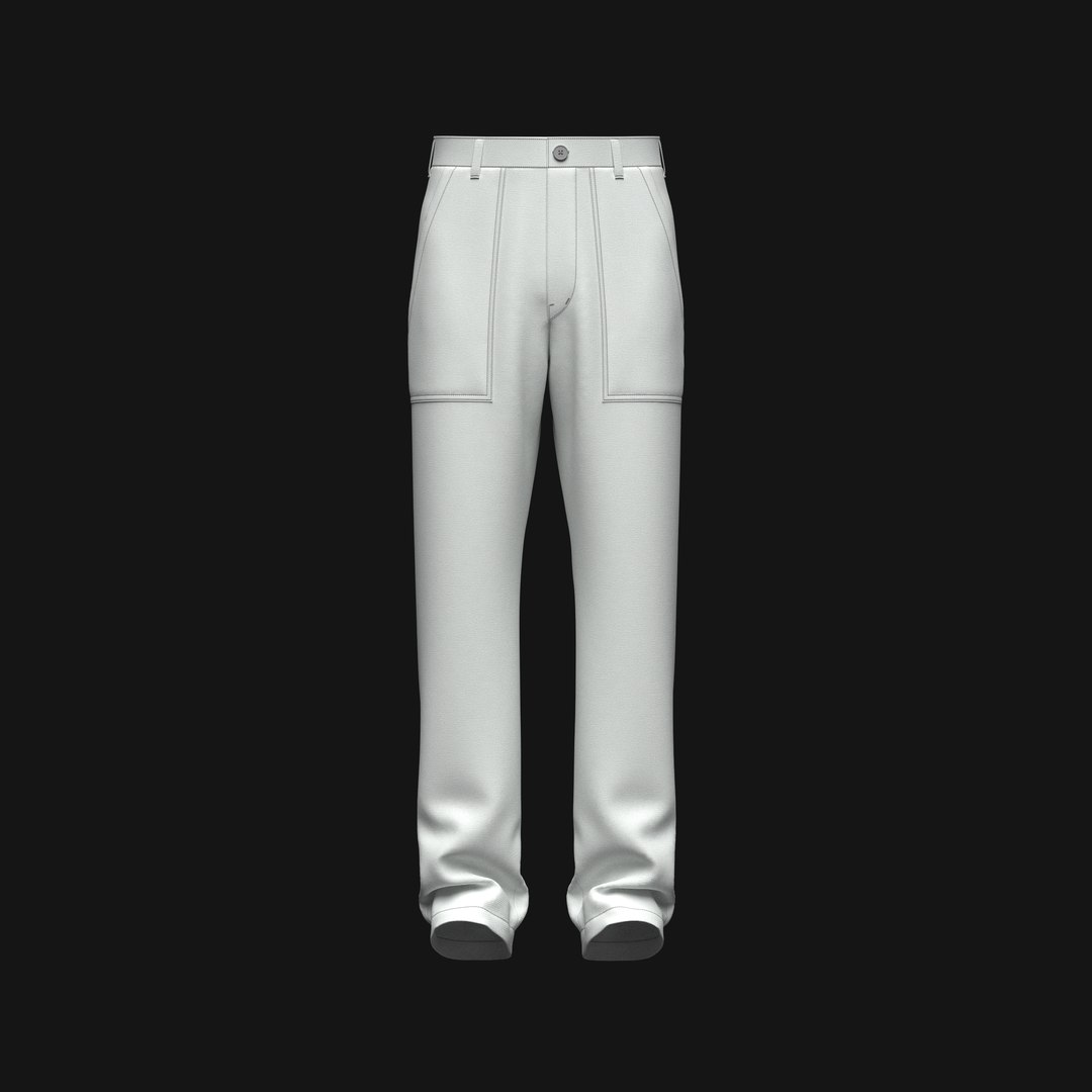 3D Mens Pant 3d Model 2 - TurboSquid 2206649