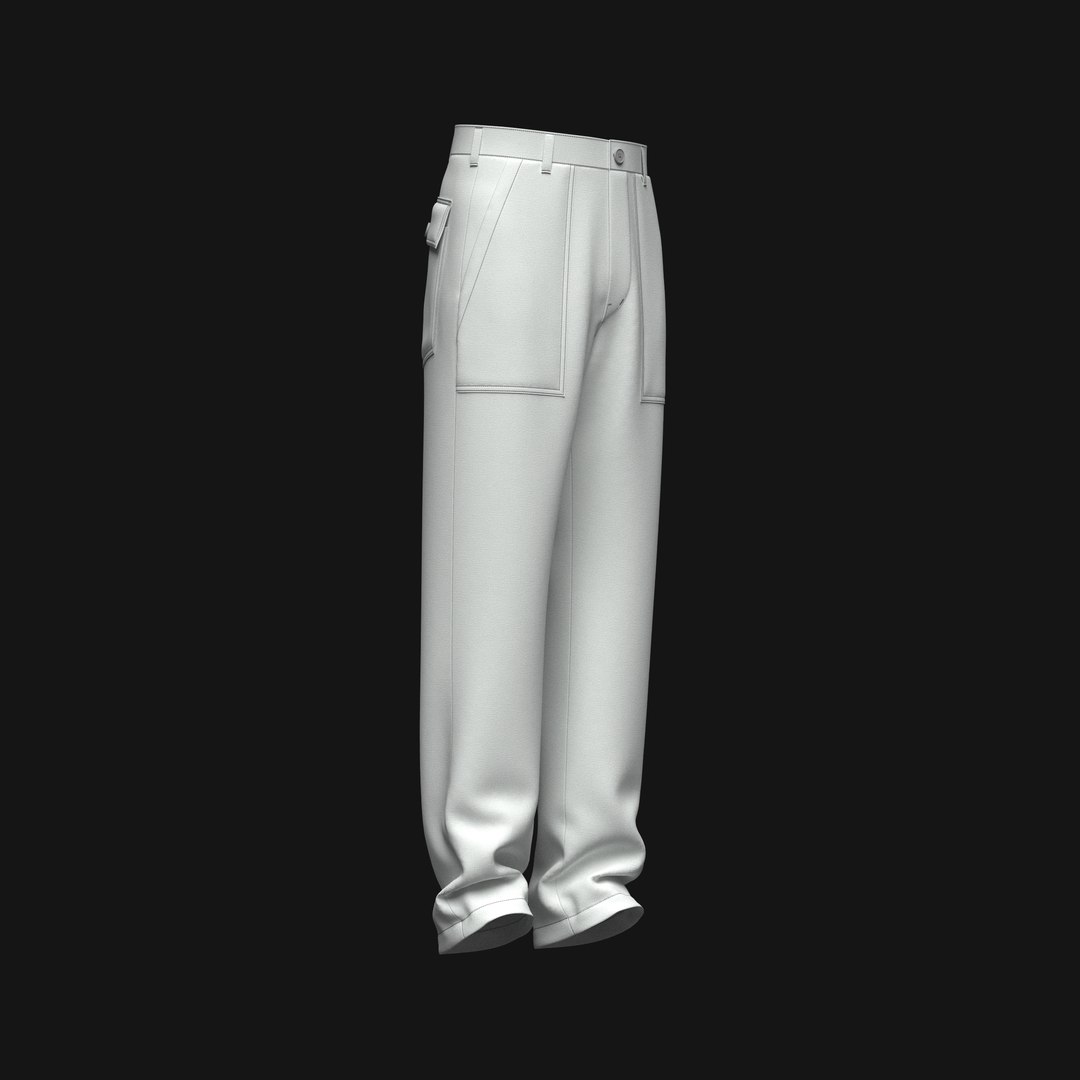 3D Mens Pant 3d Model 2 - TurboSquid 2206649