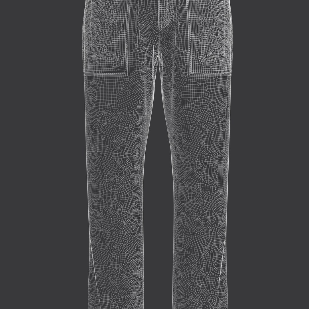3D Mens Pant 3d Model 2 - TurboSquid 2206649