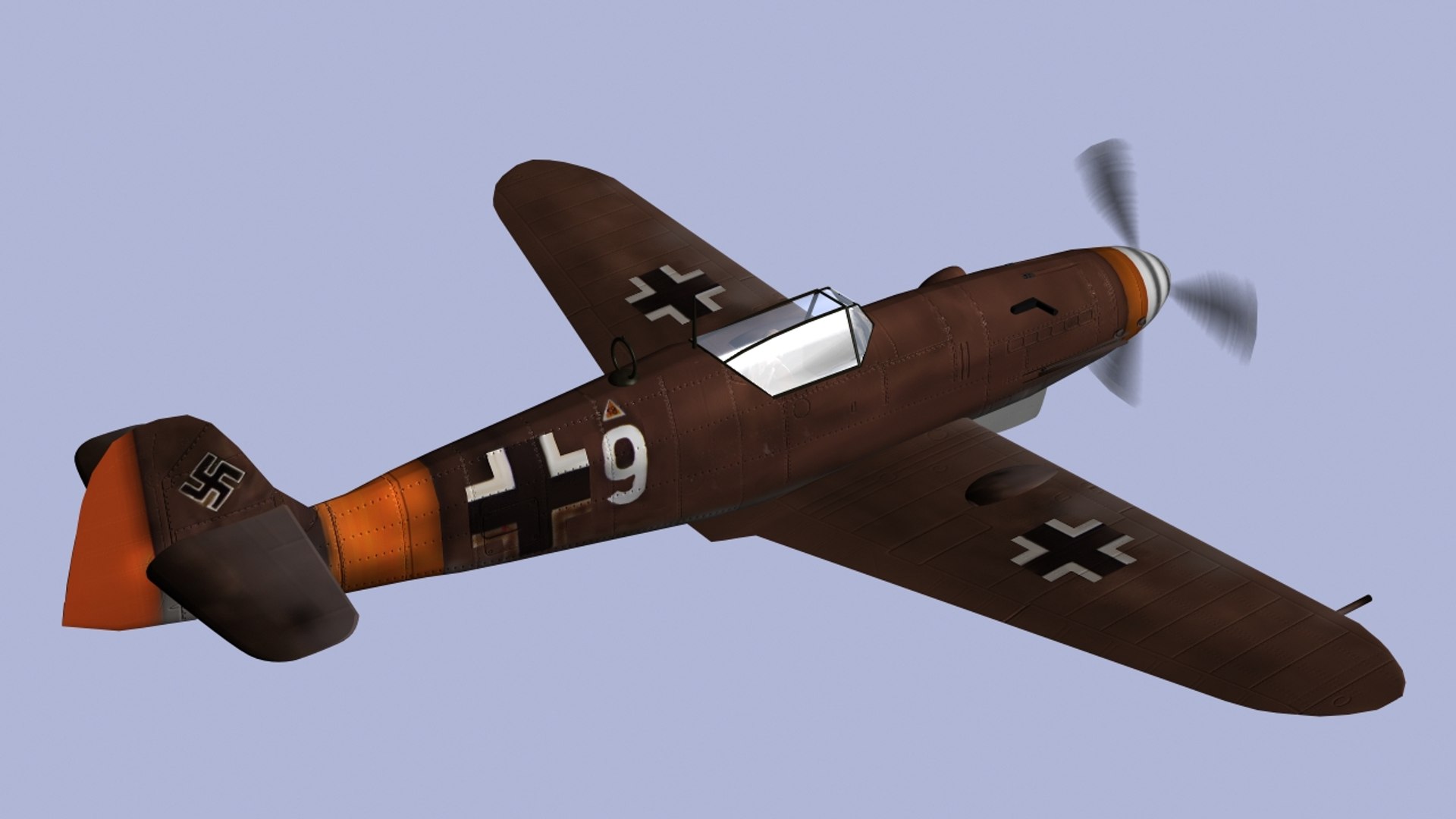 Me-109 Aircraft 3d Model