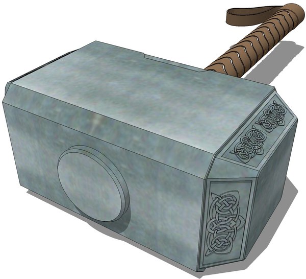 thor mjolnir 3d model