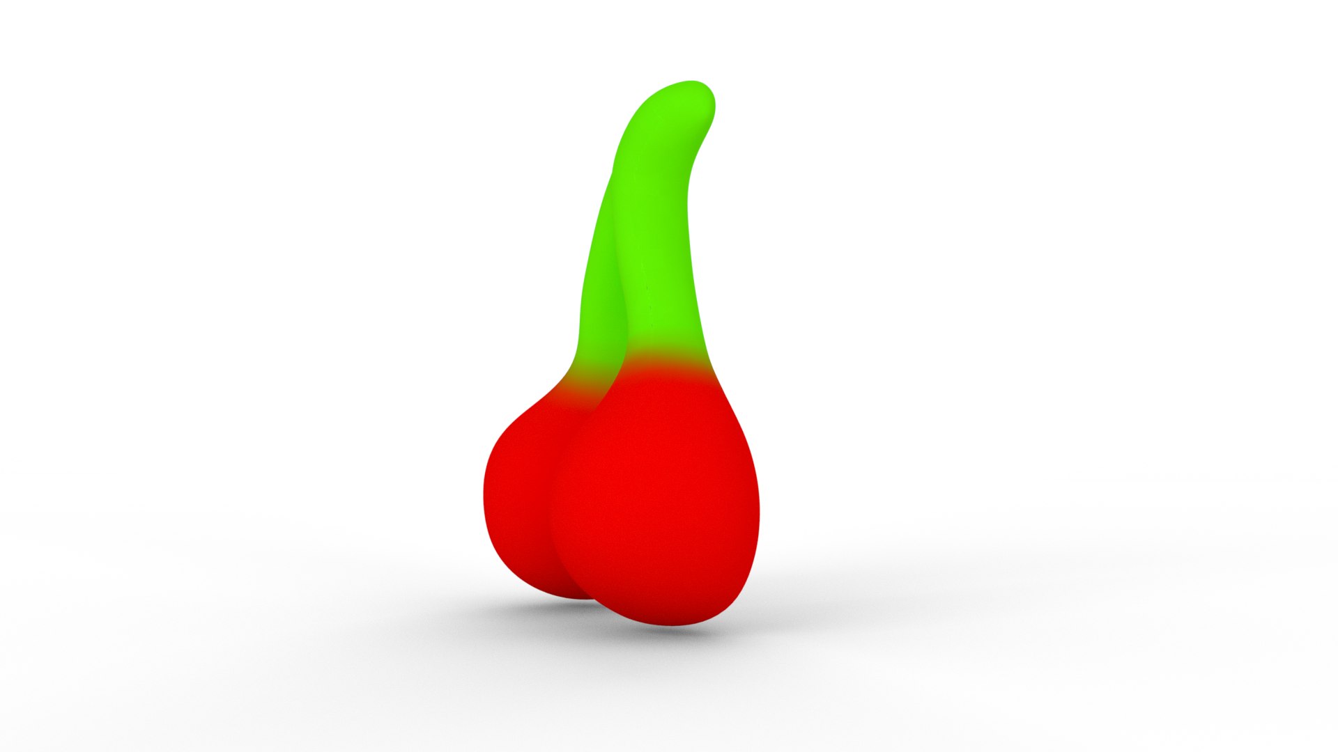 3D Model Cherry Gummy - TurboSquid 2130447
