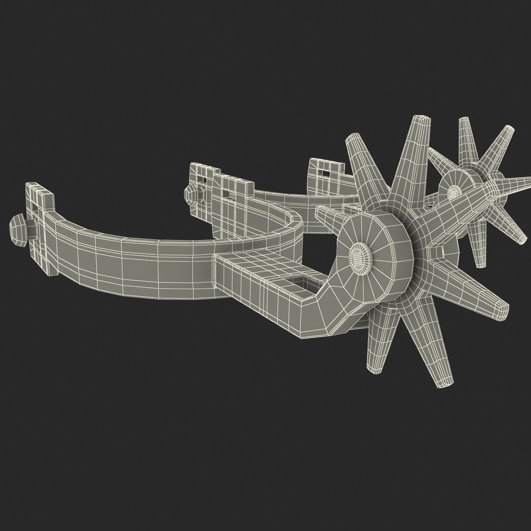 Old West Spurs Modeled 3d Max