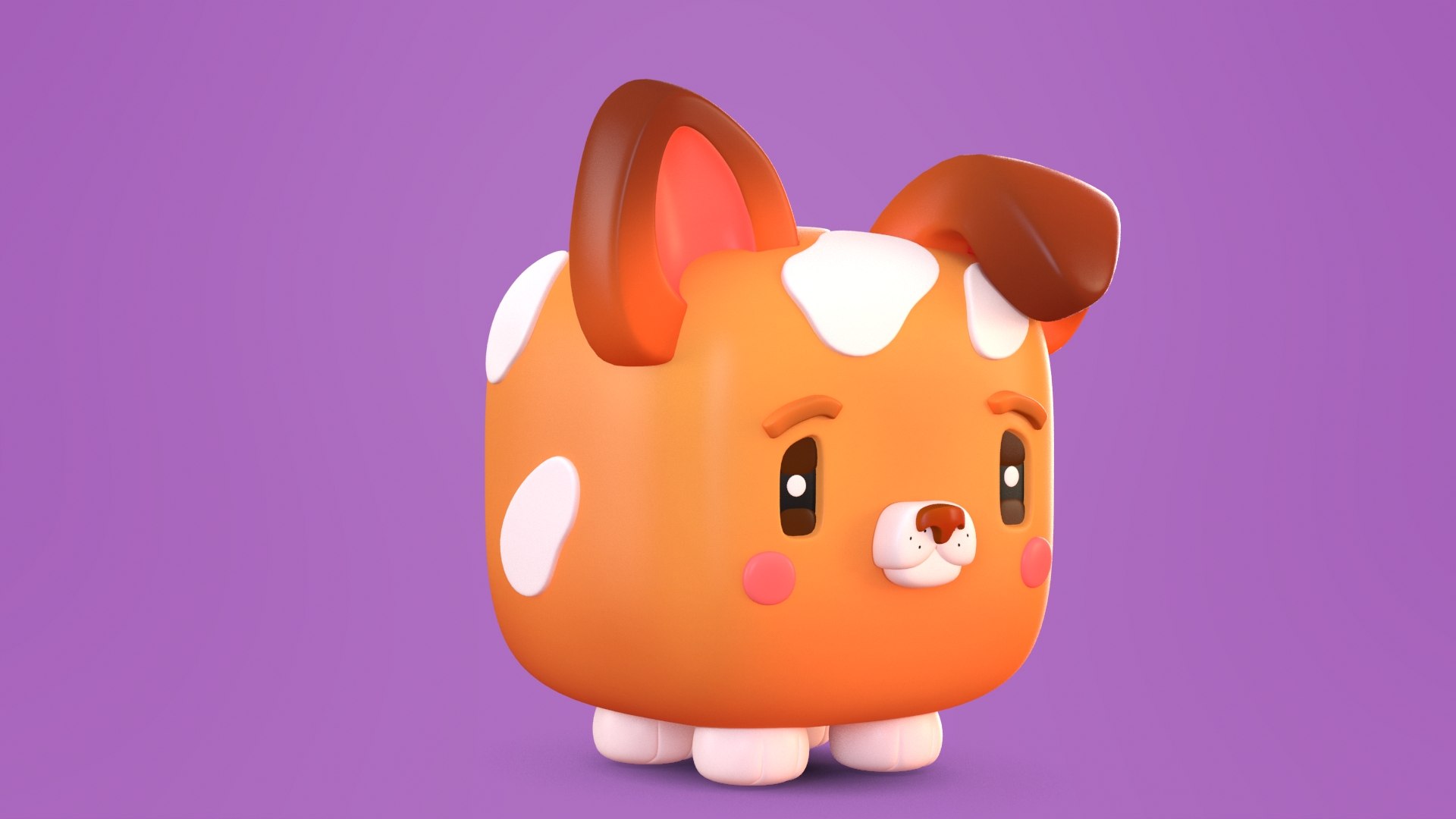 Cute Cartoon Dog 3D - TurboSquid 1535162