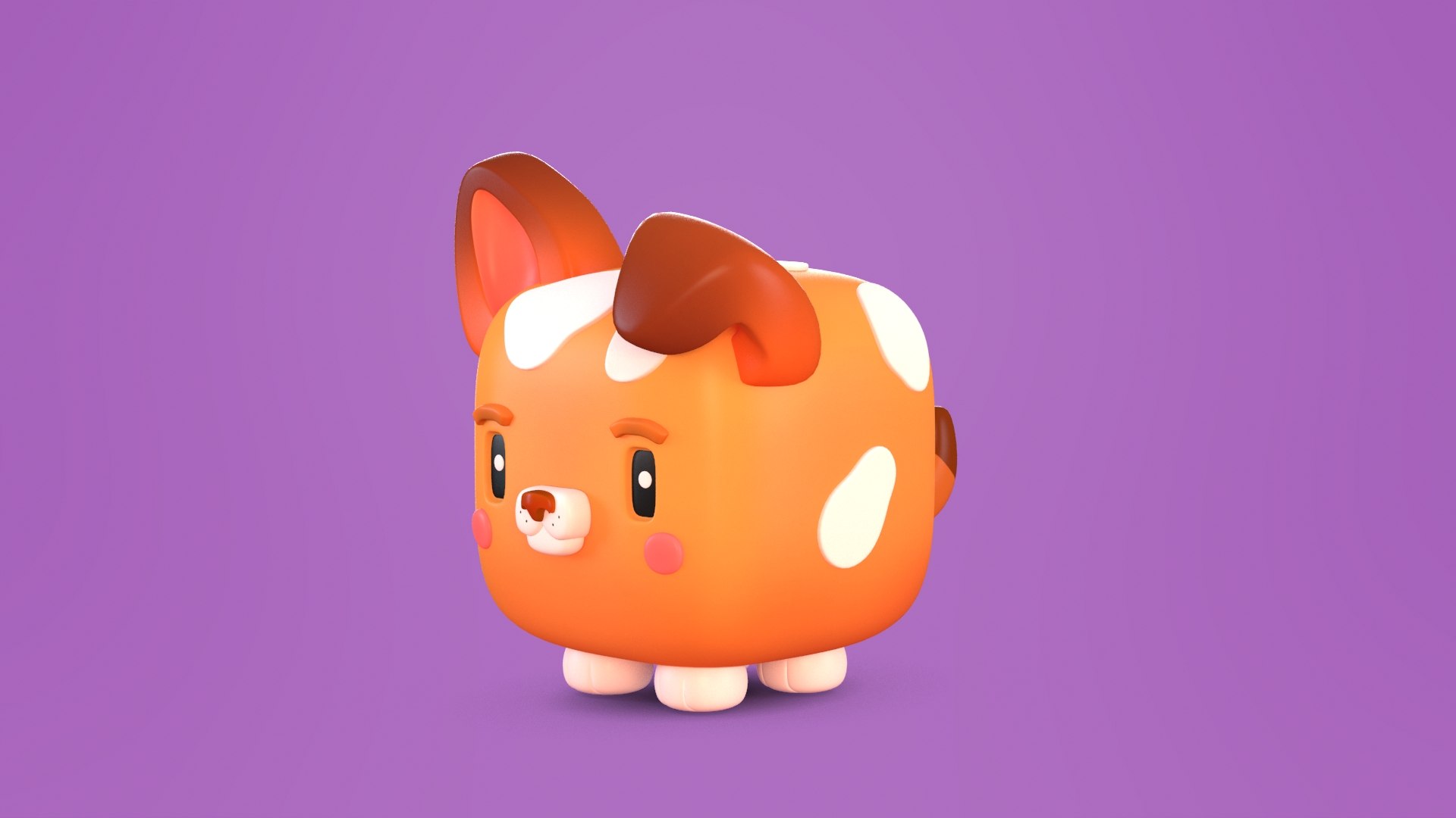 Cute cartoon dog 3D - TurboSquid 1535162