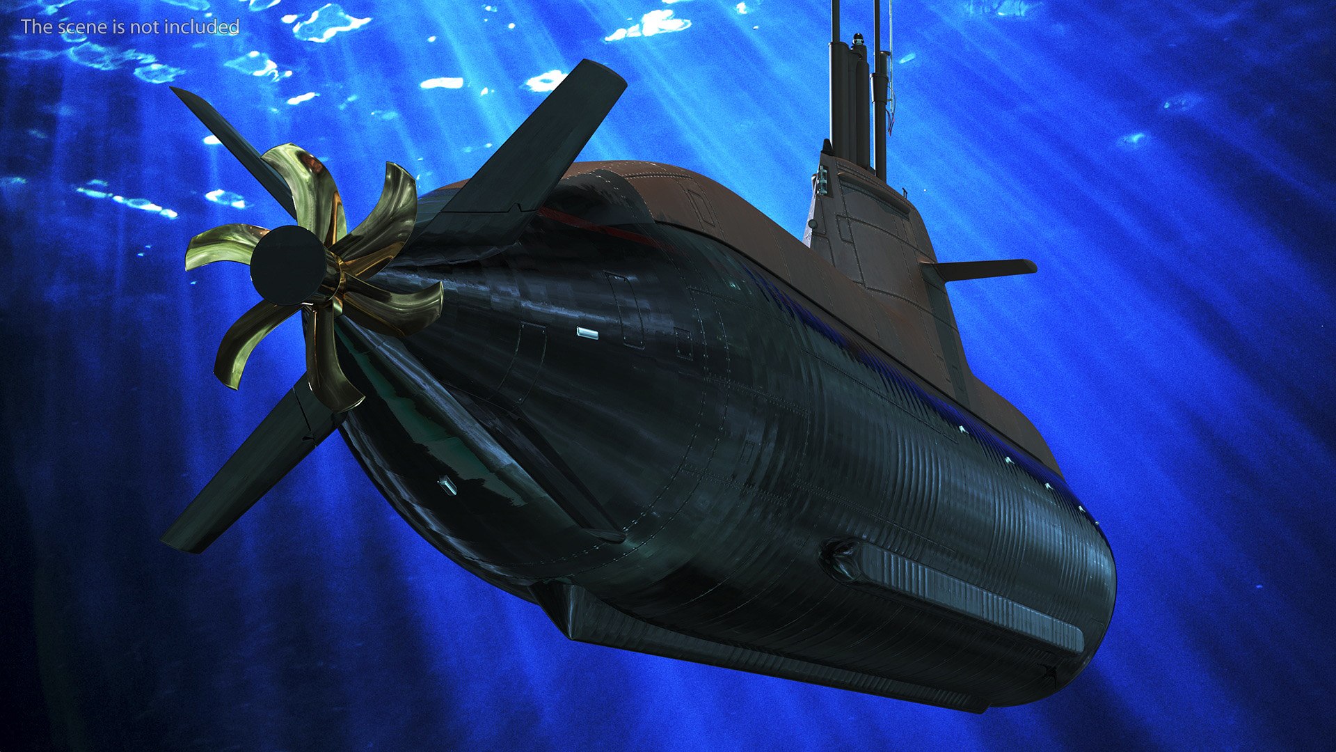 3D Diesel Submarine HDW Class 212A Half Wet Rigged For Maya Model ...