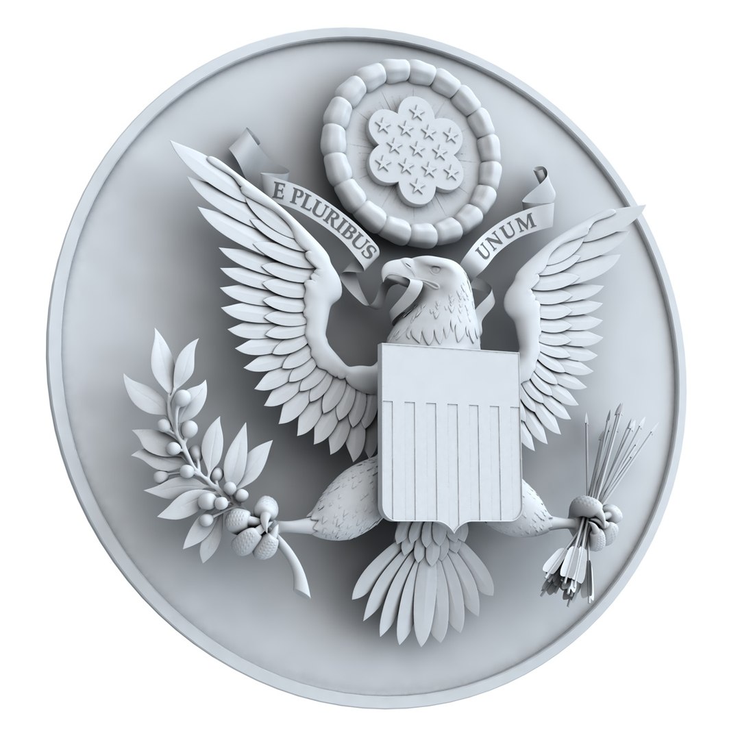 Great Seal United States 3D Model - TurboSquid 1201362