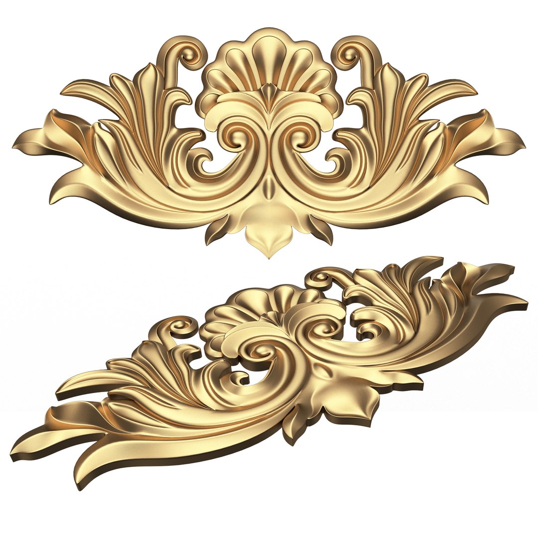 Carved Plaster Molding Decoration 024 3D - TurboSquid 1954245