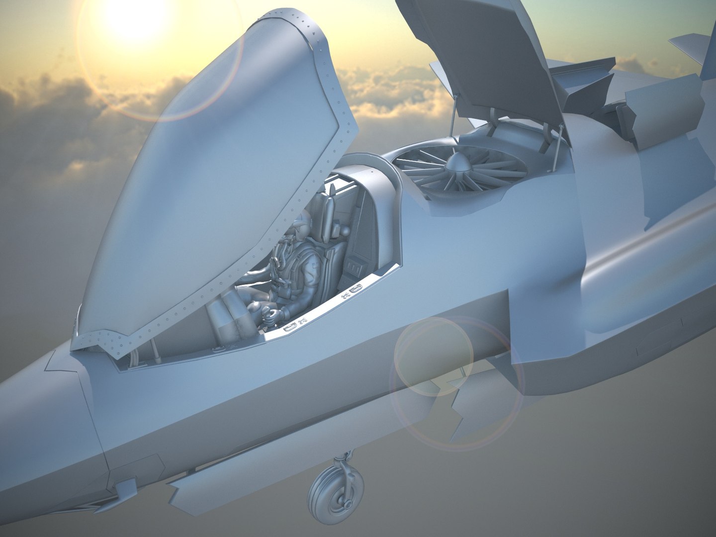 martin ii lightning 3d c4d