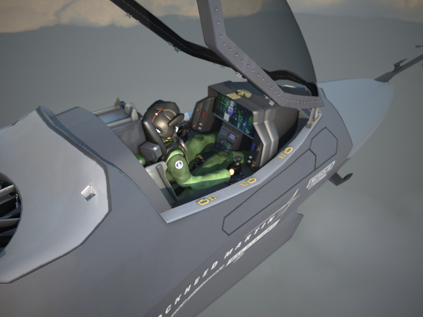 martin ii lightning 3d c4d