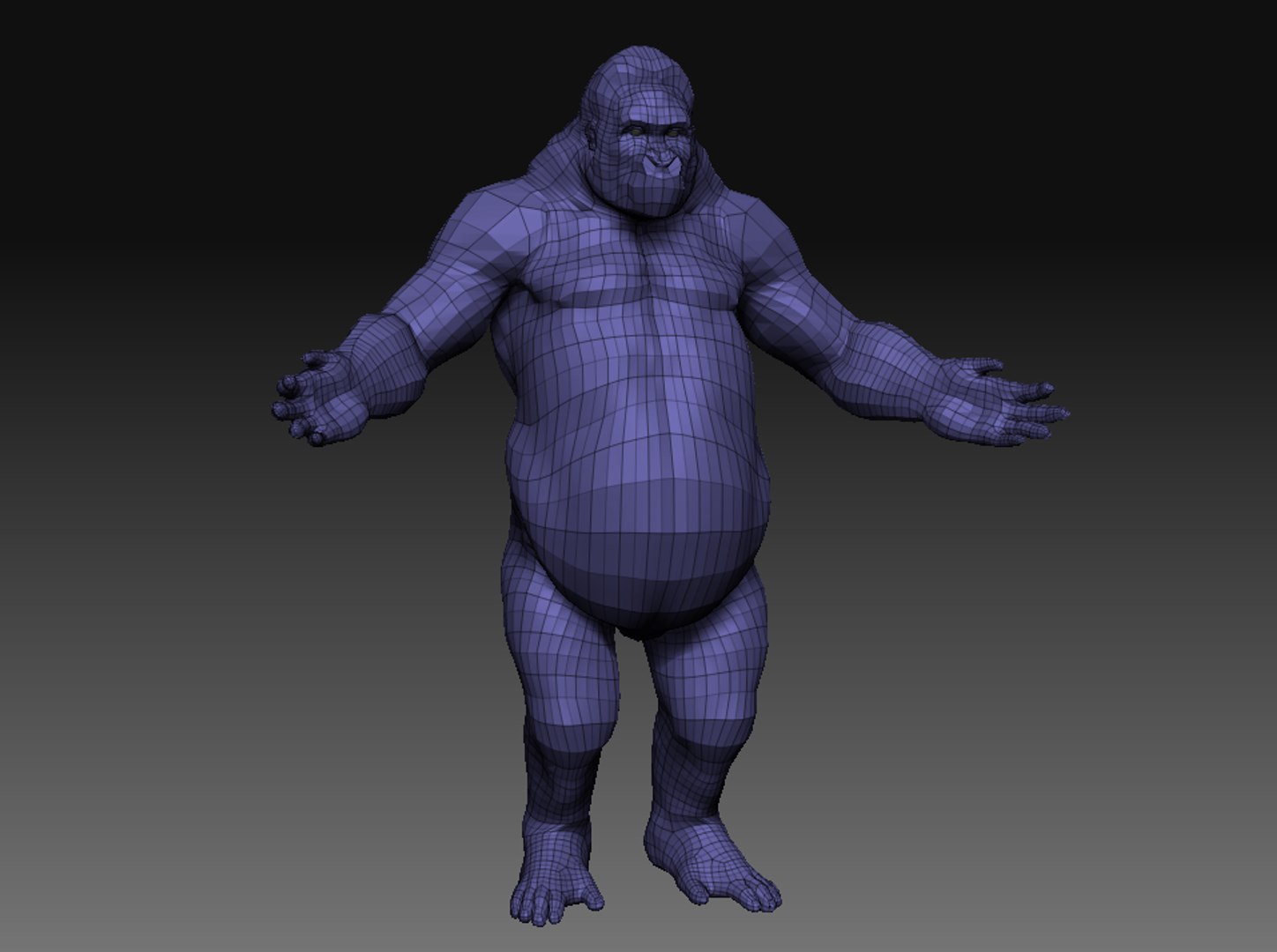 Gorilla Normal Maps 3d Obj