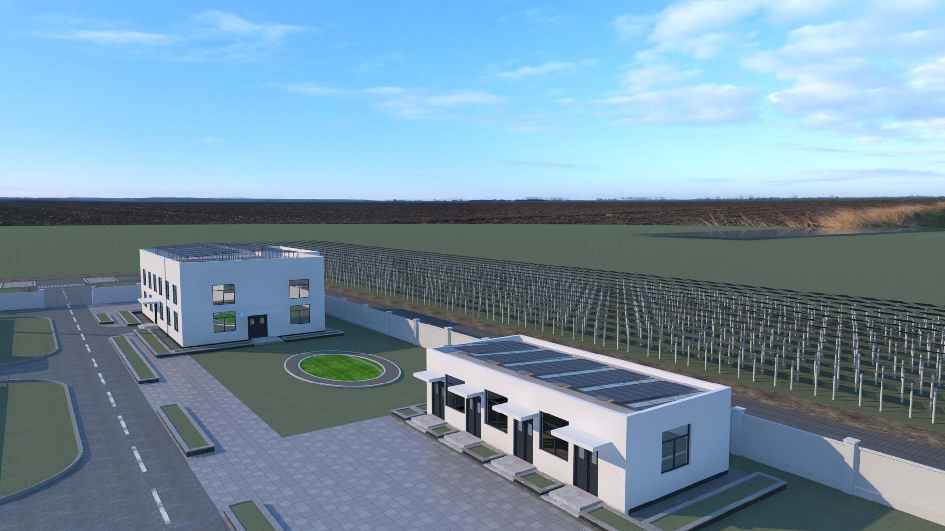 Solar Power Storage Plant 3D Model - TurboSquid 2382239