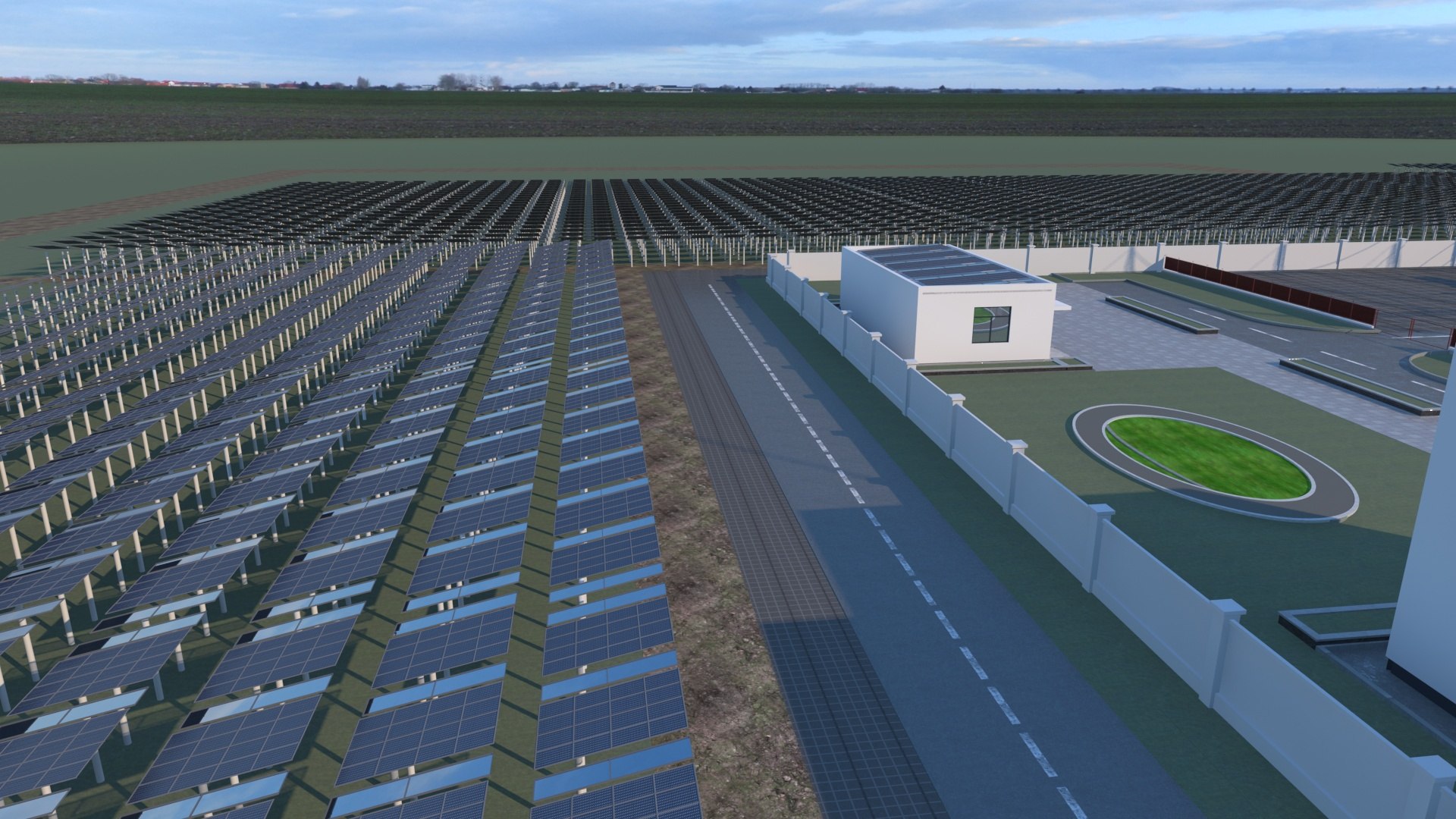 Solar Power Storage Plant 3D Model - TurboSquid 2382239