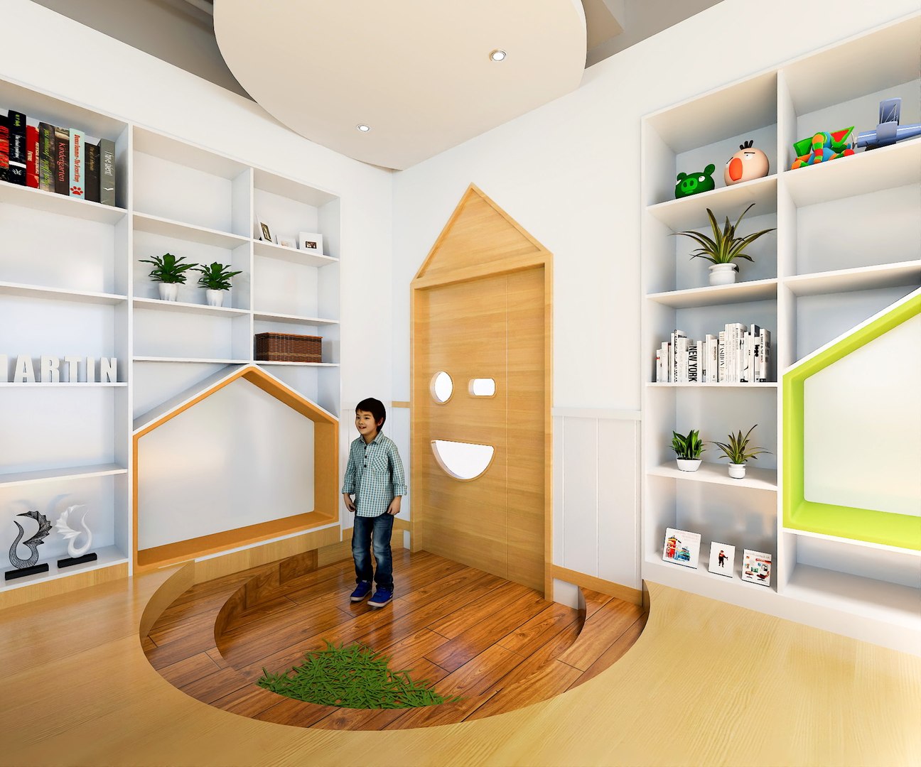 3D Preschool Classroom 3D Model - Kids Furniture Activity Area ...