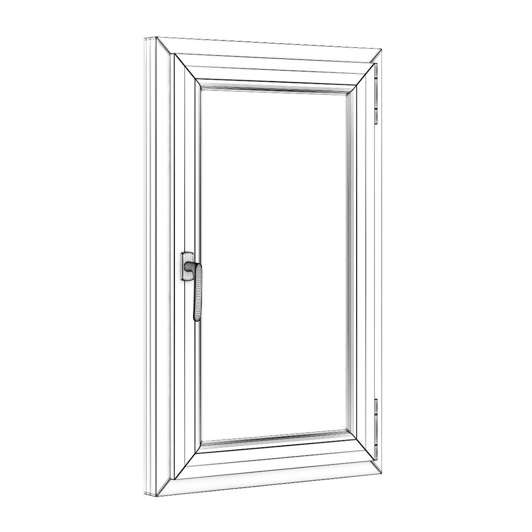 Openable Plastic Window 700mm 3d Model