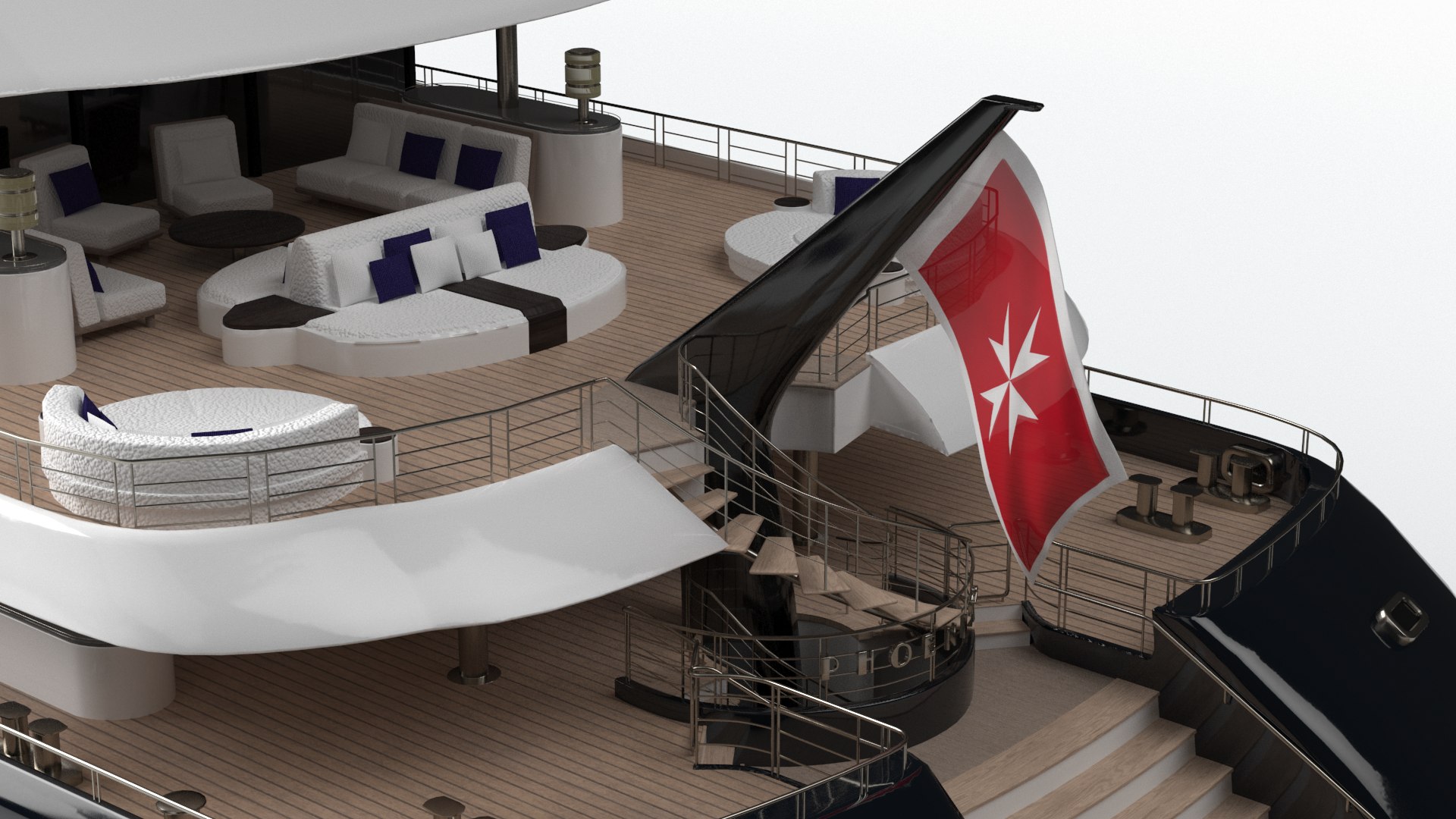 3D Phoenix2 Superyacht Dynamic Simulation - TurboSquid 2040065