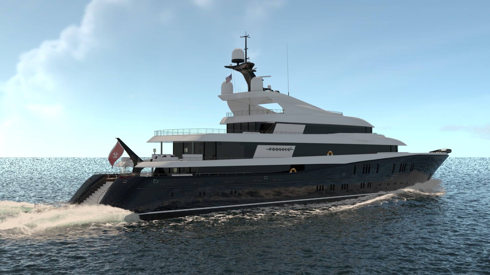 3D Phoenix2 Superyacht Dynamic Simulation - TurboSquid 2040065