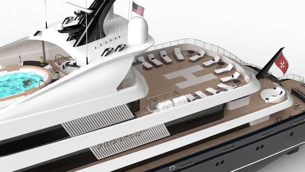 modelo 3d Simulación dinámica del superyate Phoenix2 - TurboSquid 2040065