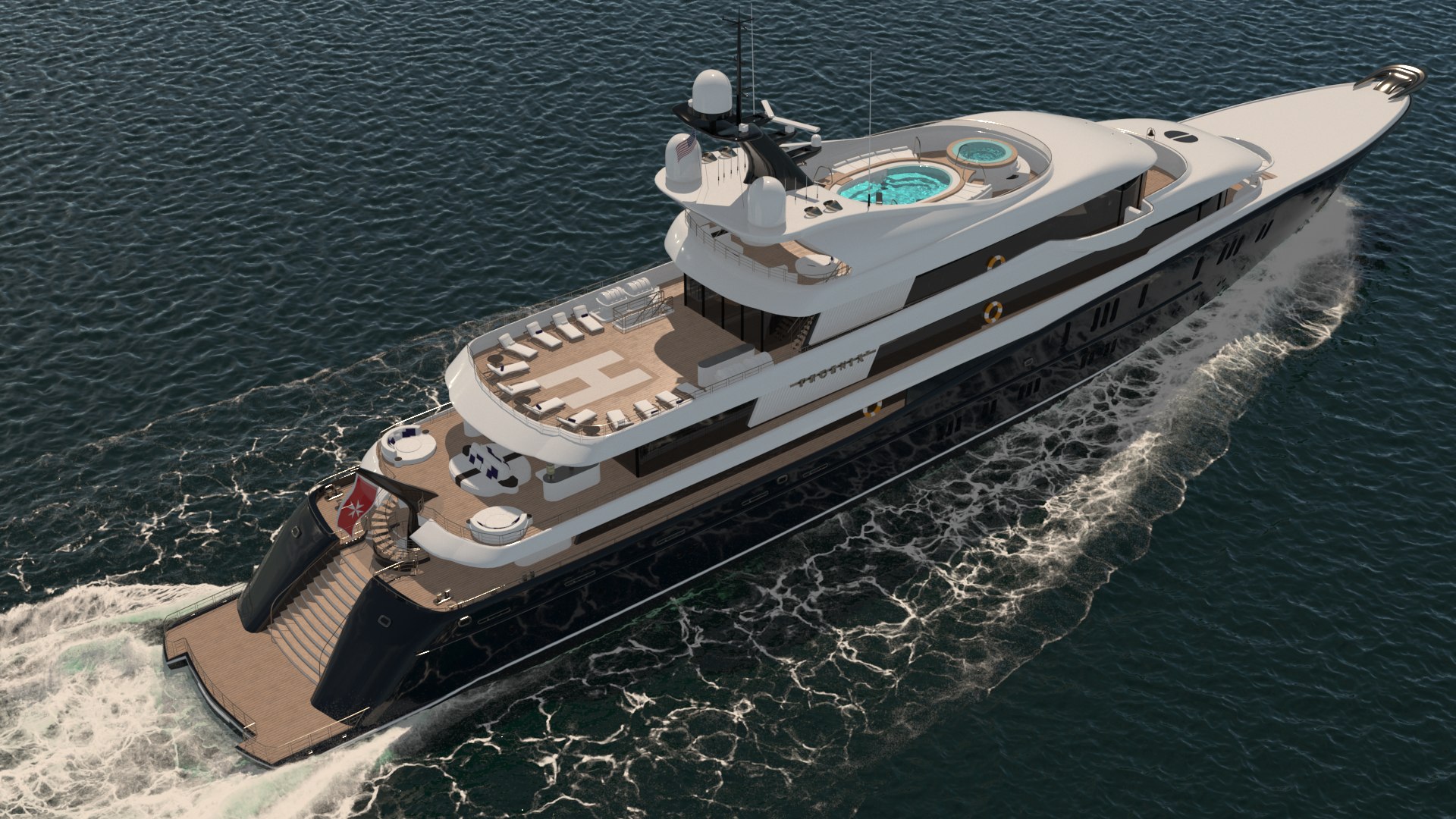 3D Phoenix2 Superyacht Dynamic Simulation - TurboSquid 2040065