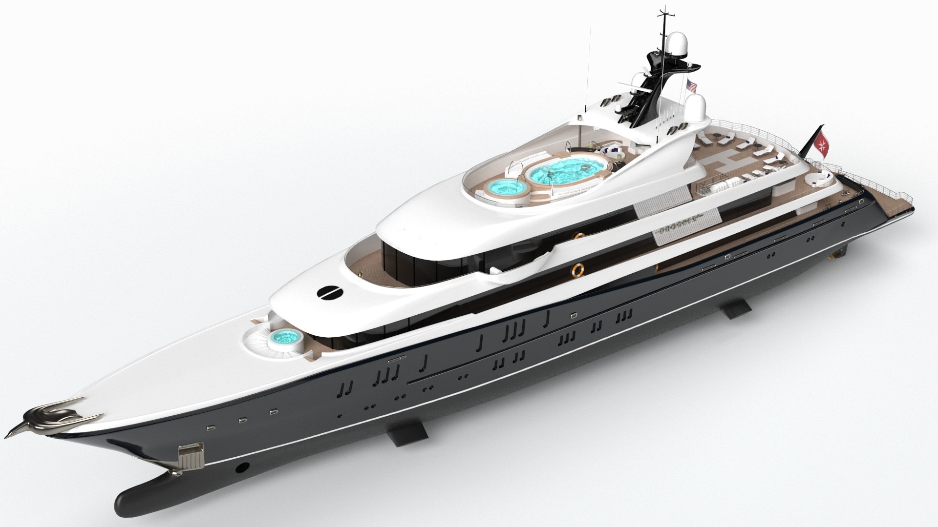 3D Phoenix2 Superyacht Dynamic Simulation - TurboSquid 2040065