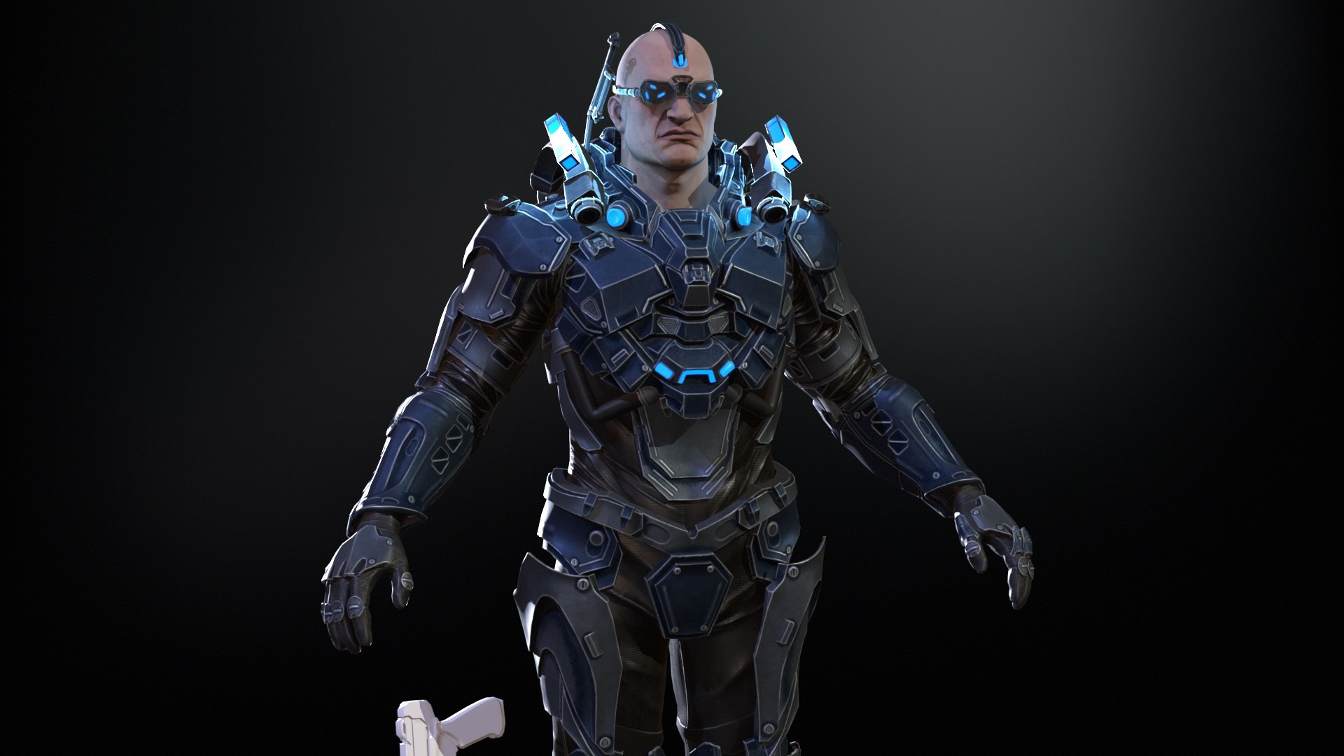 Cyborg Cop 3D Model - TurboSquid 2433145
