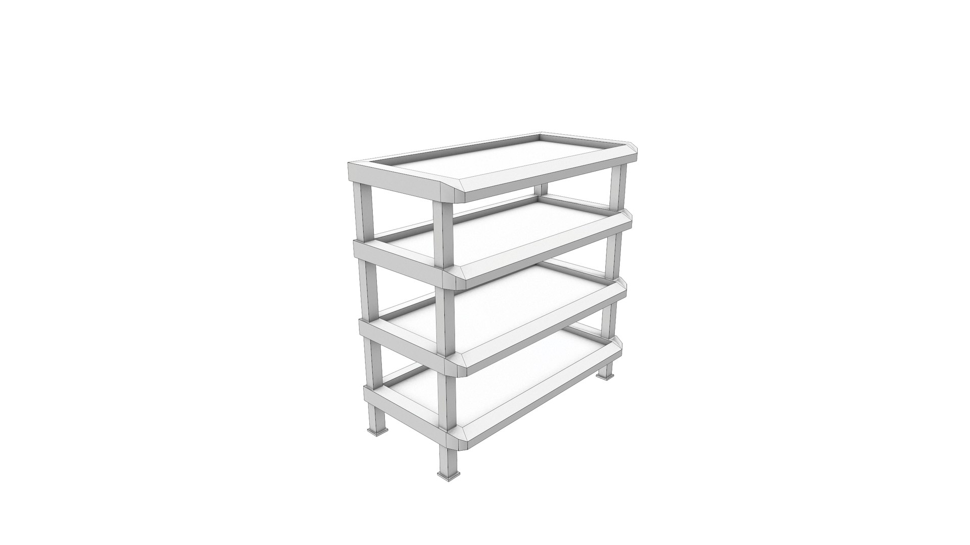 3D Plastic Rack - TurboSquid 2139263
